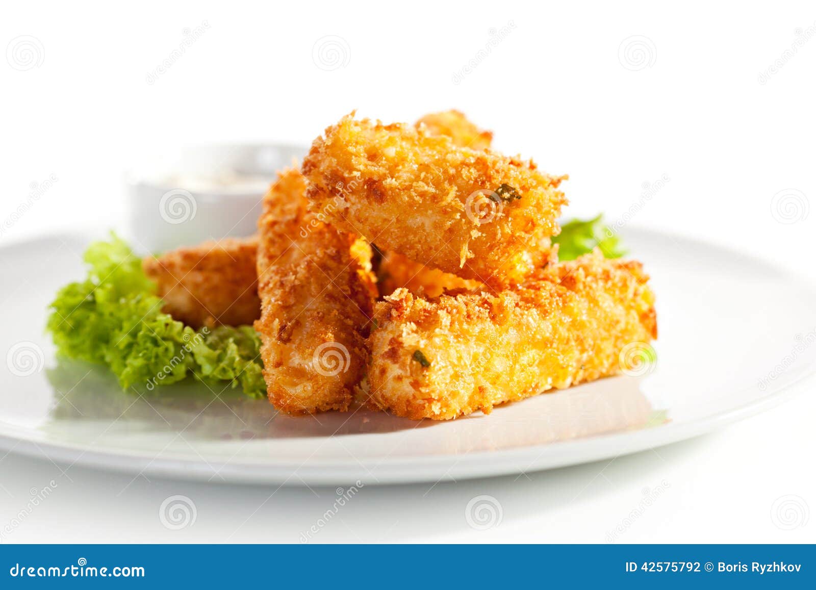Fried Cheese stock photo. Image of garnished, food, gourmet - 42575792
