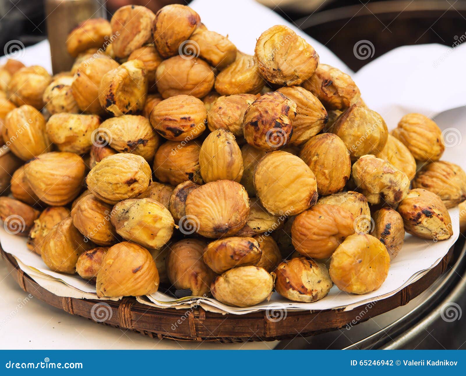 Fried chestnut stock photo. Image of delicacy, vegetarian - 65246942