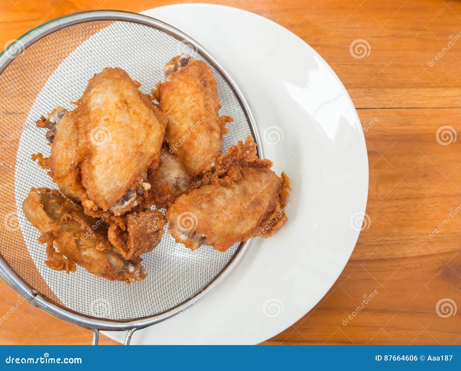 Fried chicken appetizer stock photo. Image of meat, black - 87664606