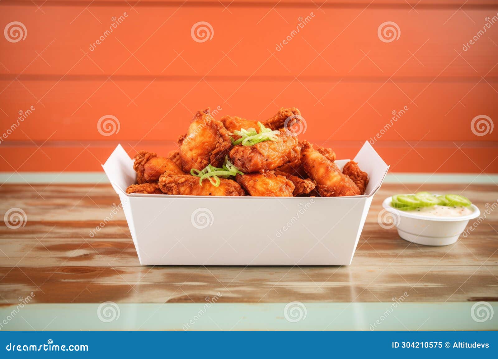 Fried Chicken Box for Takeout Stock Image - Image of takeaway, meal ...