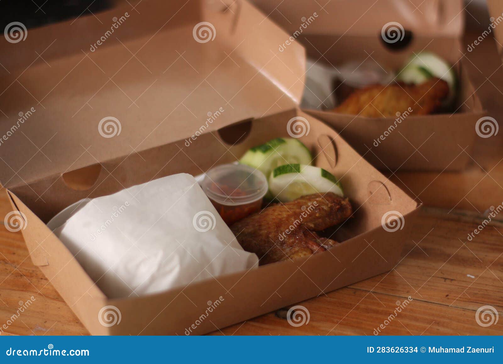 Fried chicken stock photo. Image of breakfast, delicious - 283626334