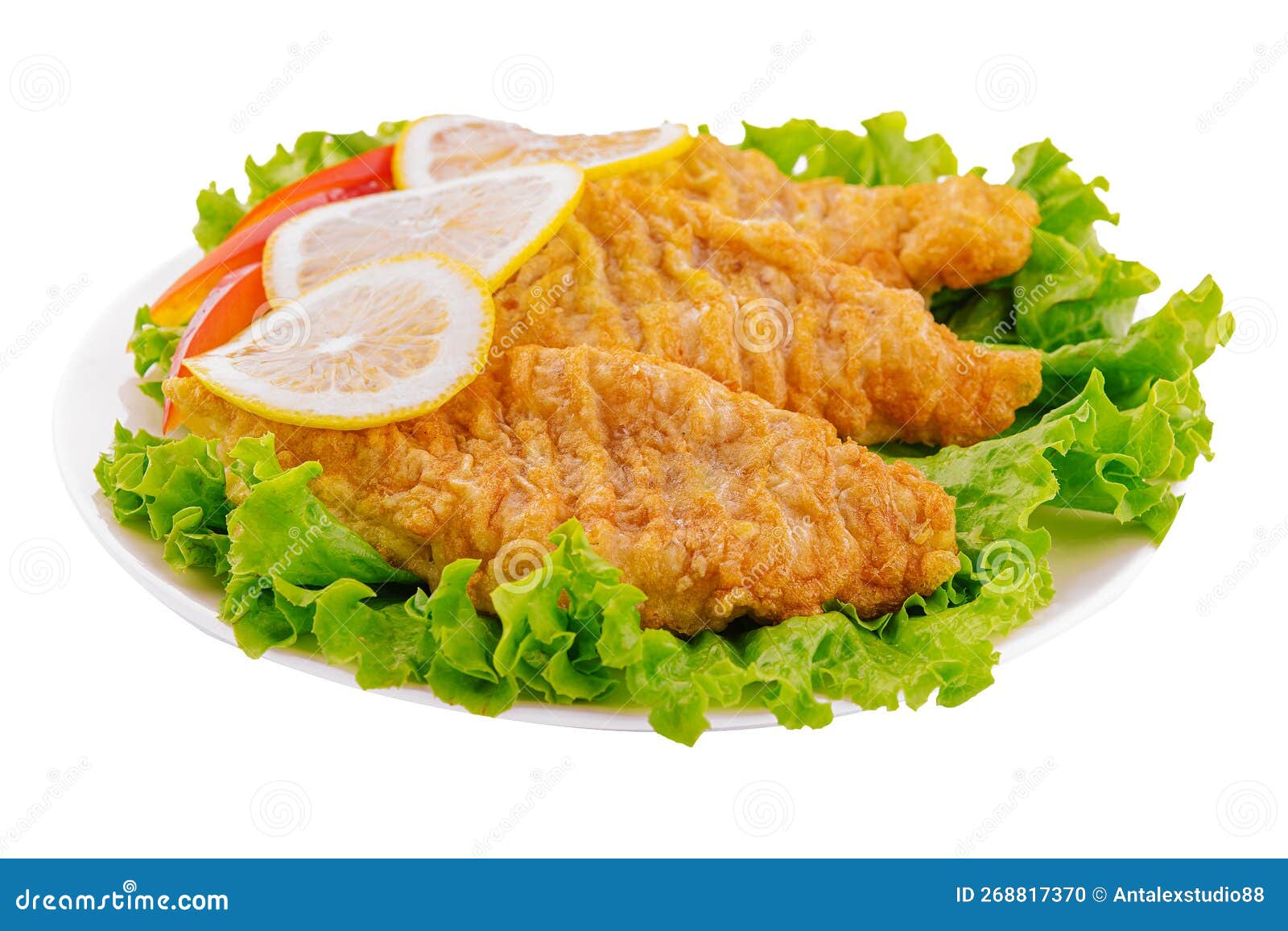Fried chicken chop stock photo. Image of poultry, portion - 268817370