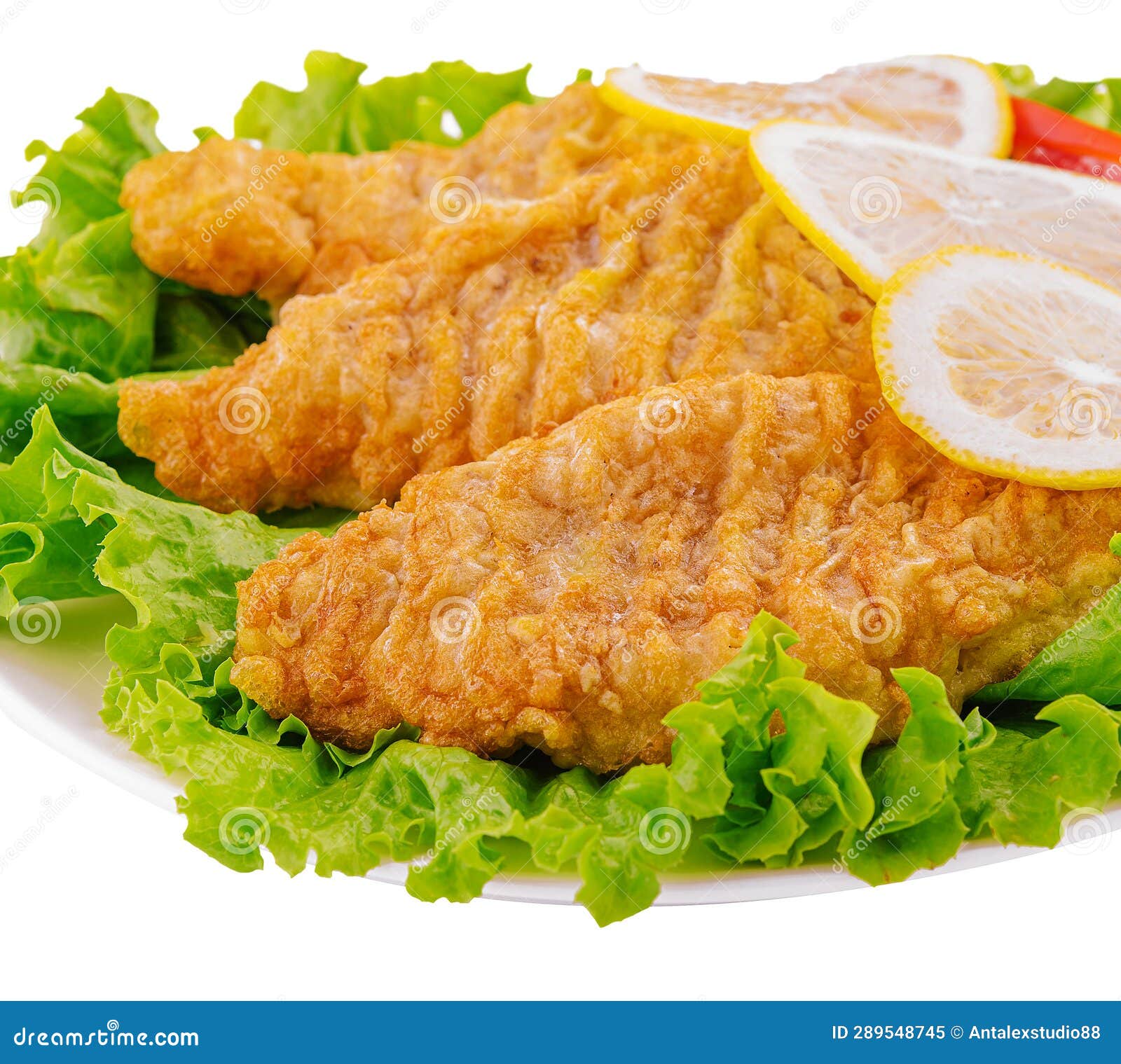 Fried Chicken Chop on White Plate Stock Image - Image of tasty ...