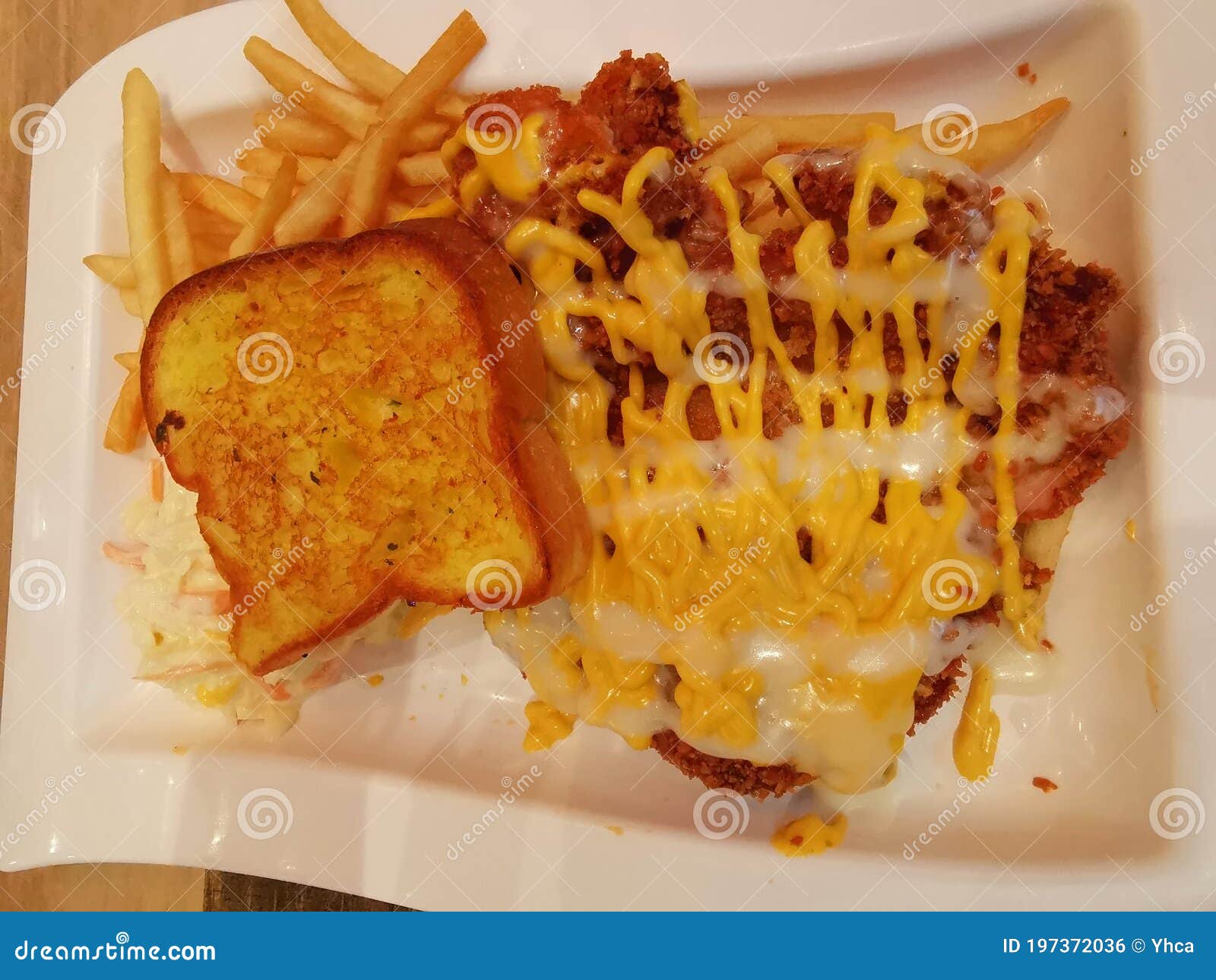 Chicken Cutlet Fried Western Food Crispy Meal Fattening Fats Royalty ...