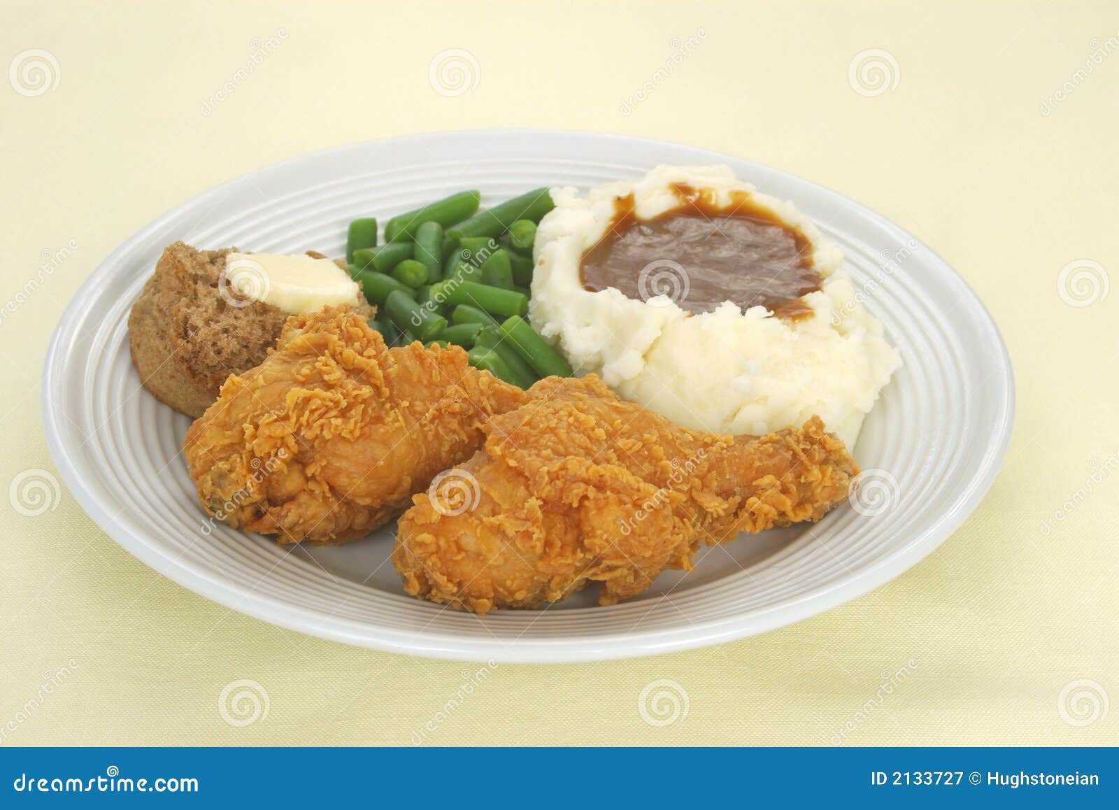 Fried Chicken Dinner Plate