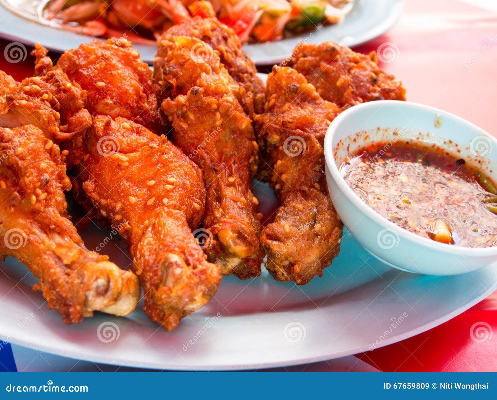 Fried chicken drumsticks stock image. Image of appetizer - 67659809