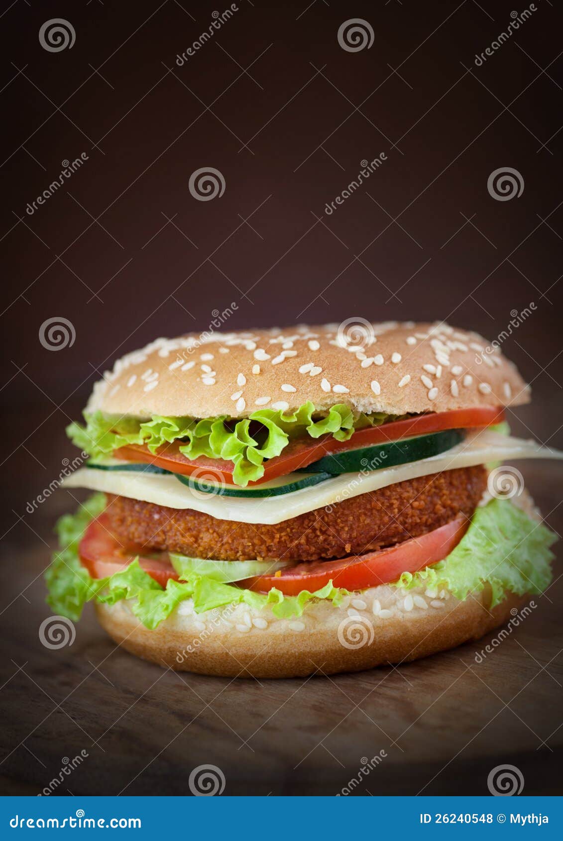 Fish Burger With Cheese And Mayonnaise Close Up Isolated On White ...