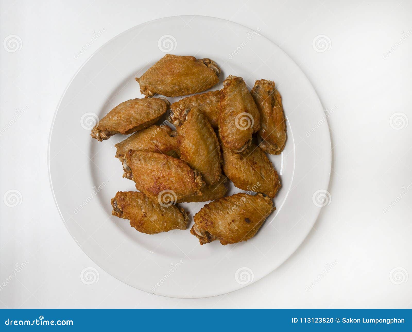 Fried Chicken with Fish Sauce Stock Photo - Image of dinner, thai ...