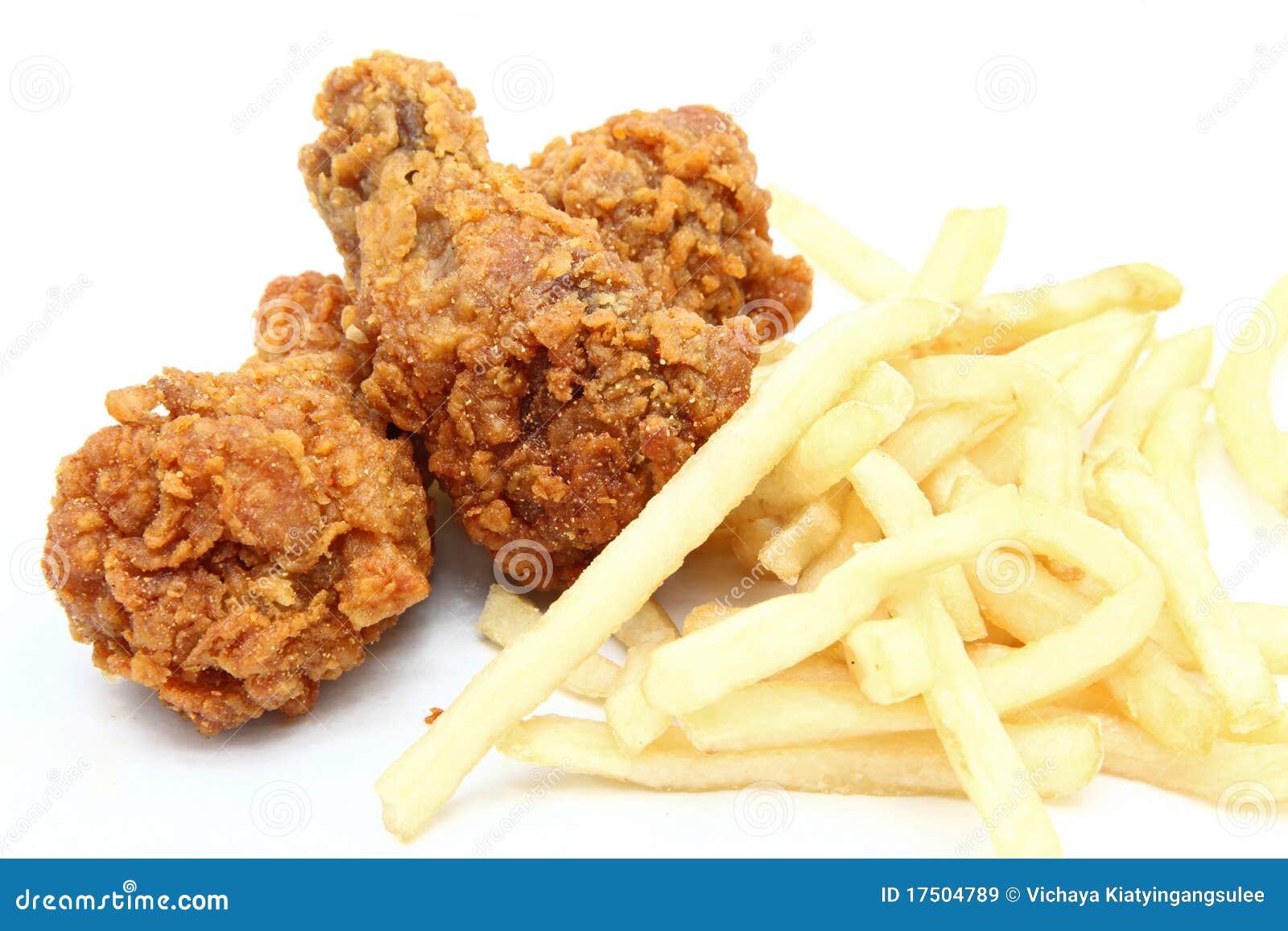Fried Chicken with French Fries Stock Image - Image of french, cooked ... Fried Chicken with French Fries Stock Image - Image of french, cooked ...