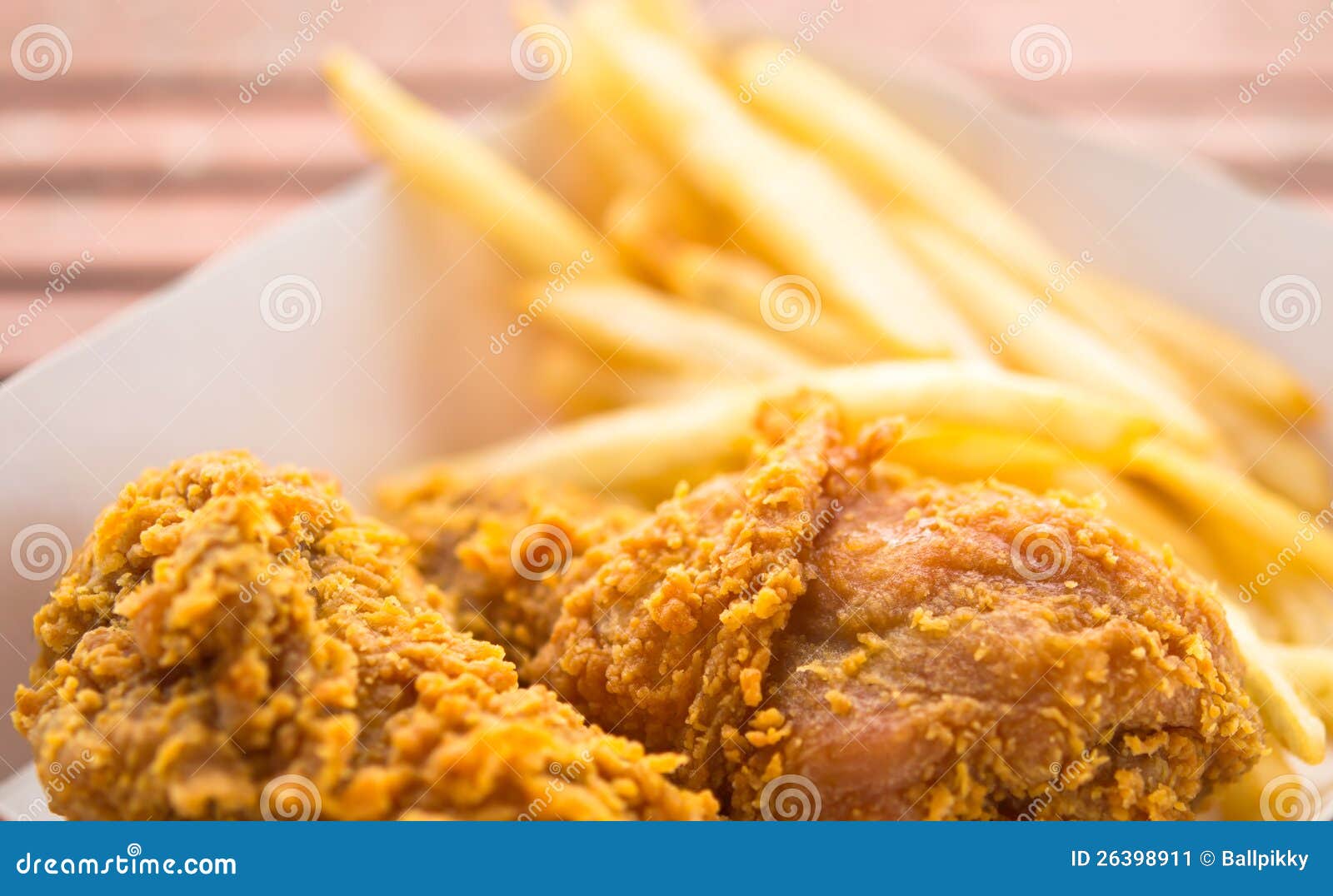 Fried Chicken & French Fries Stock Image - Image: 26398911 Fried Chicken & French Fries Stock Image - Image: 26398911