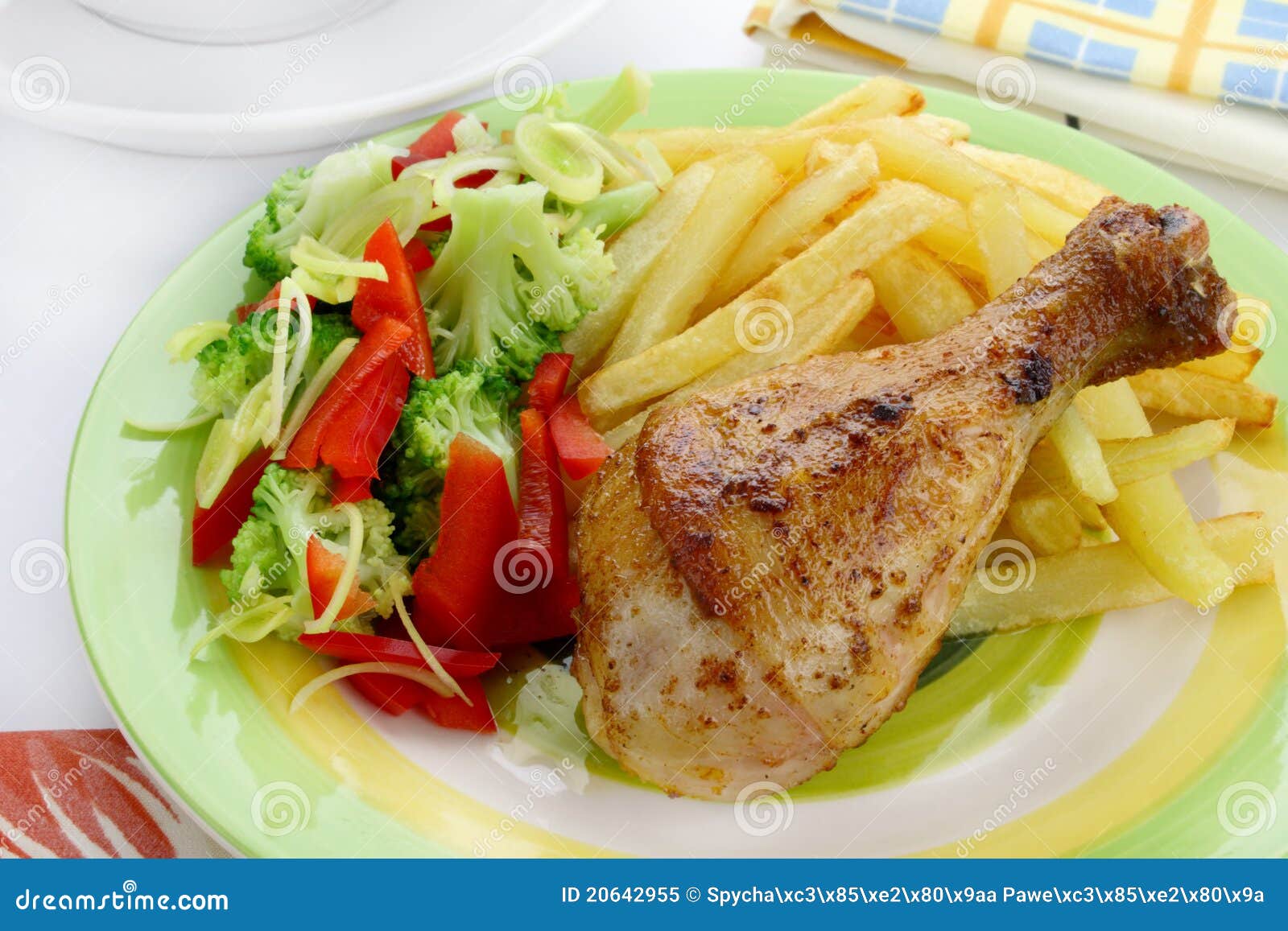 Fried chicken leg stock image. Image of french, delicious - 20642955
