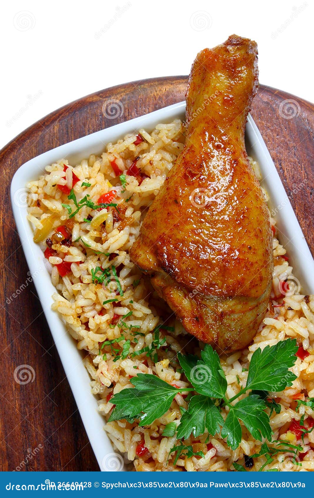 Fried chicken leg stock photo. Image of meat, delicious - 36649428