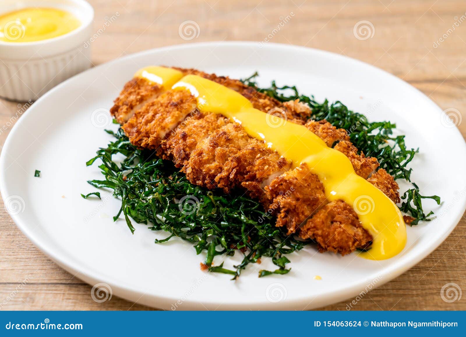 Fried Chicken with Lemon Lime Sauce Stock Photo - Image of diet ...