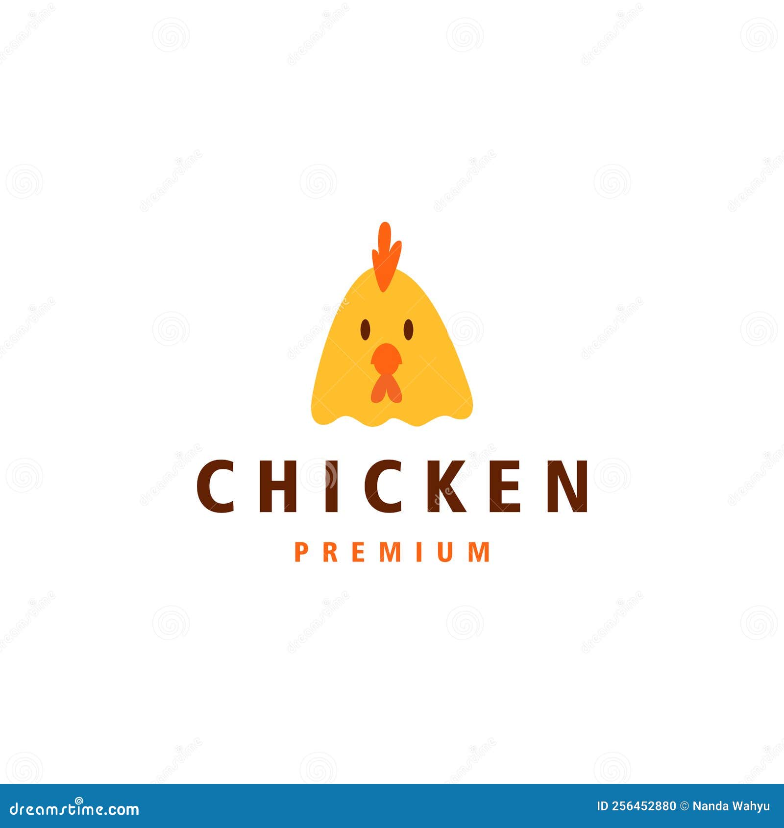 Fried chicken logo stock illustration. Illustration of sign - 256452880