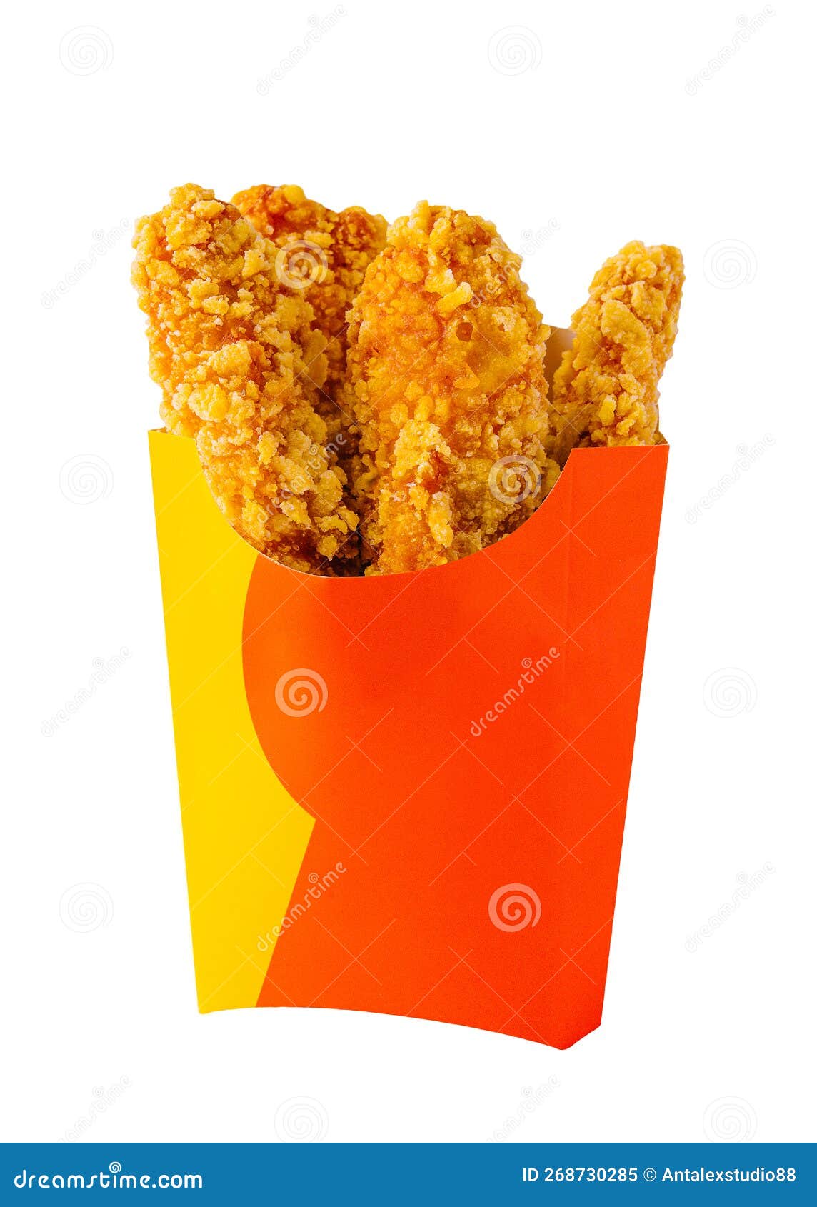 Fried Chicken Nuggets in Take Out Box Stock Image - Image of package ...