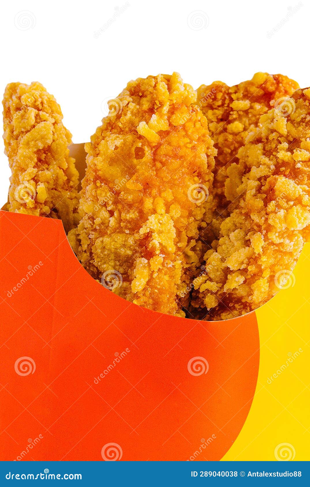 Fried Chicken Nuggets in Take Out Box Stock Photo - Image of deep ...