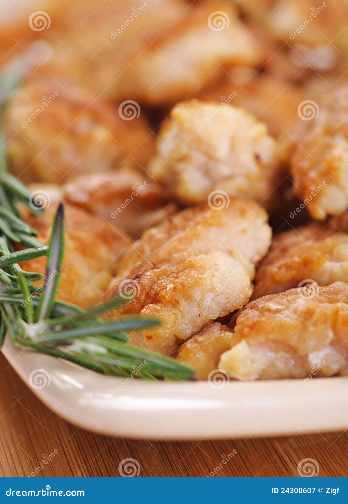 Fried chicken pieces stock image. Image of cooking, bread - 24300607
