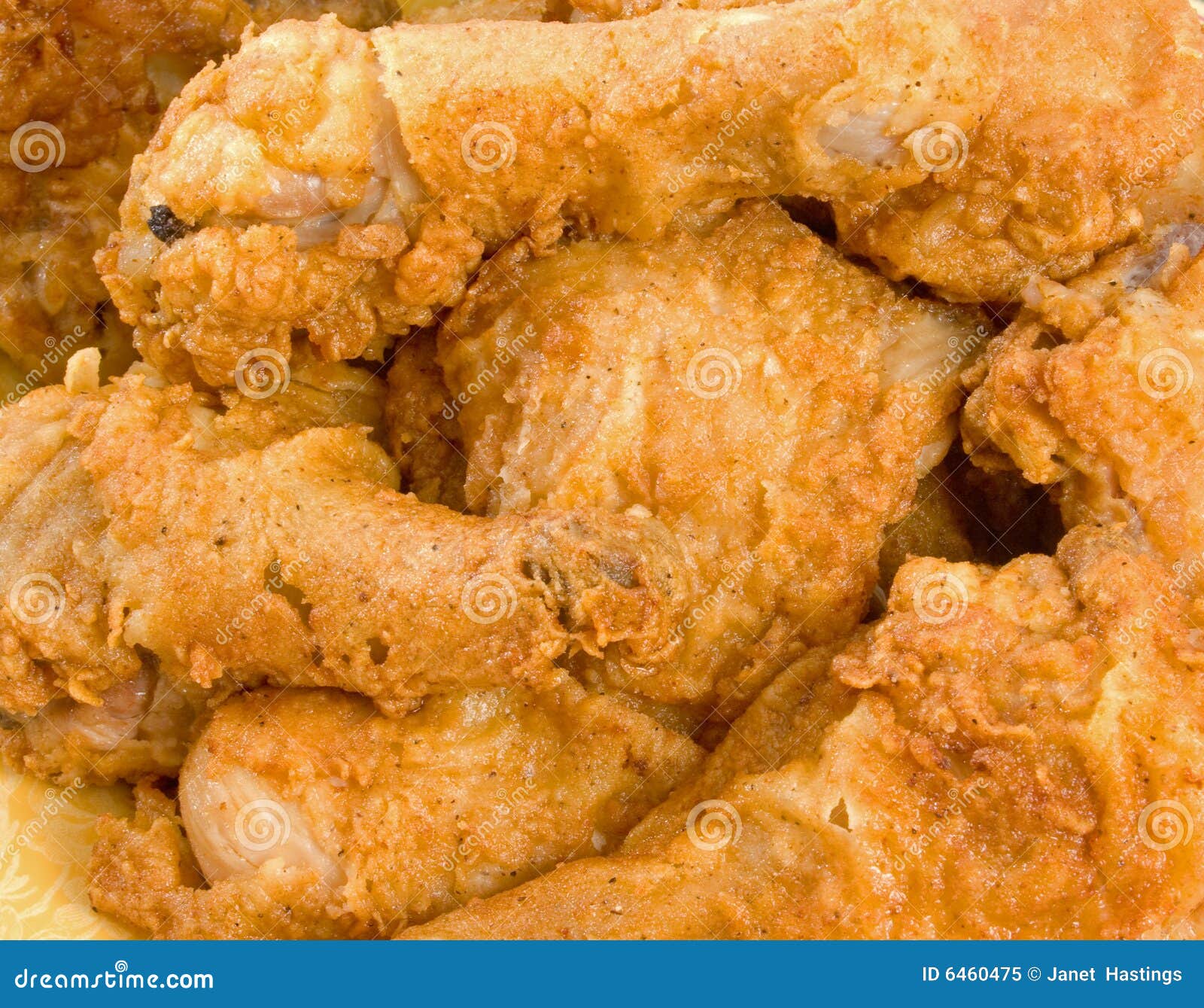 Fried Chicken Pieces stock image. Image of coated, crumbed - 6460475