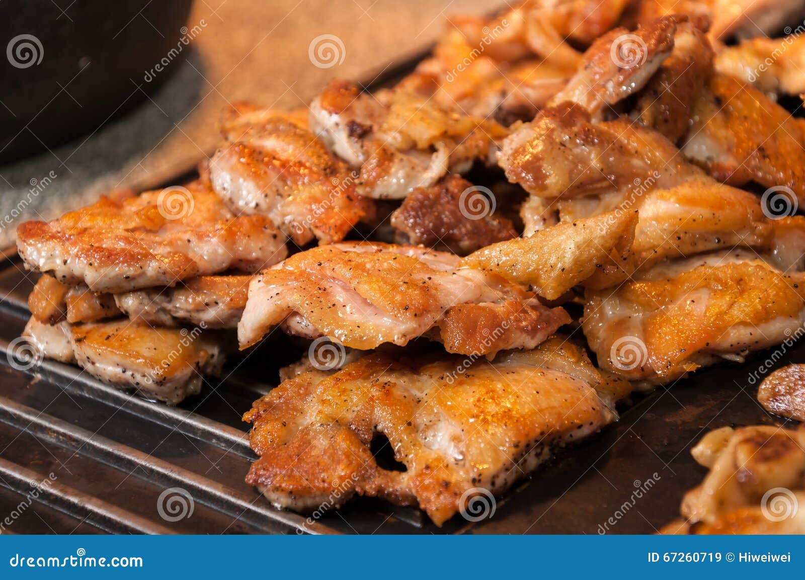 Fried chicken stock image. Image of meal, dining, barbecued - 67260719