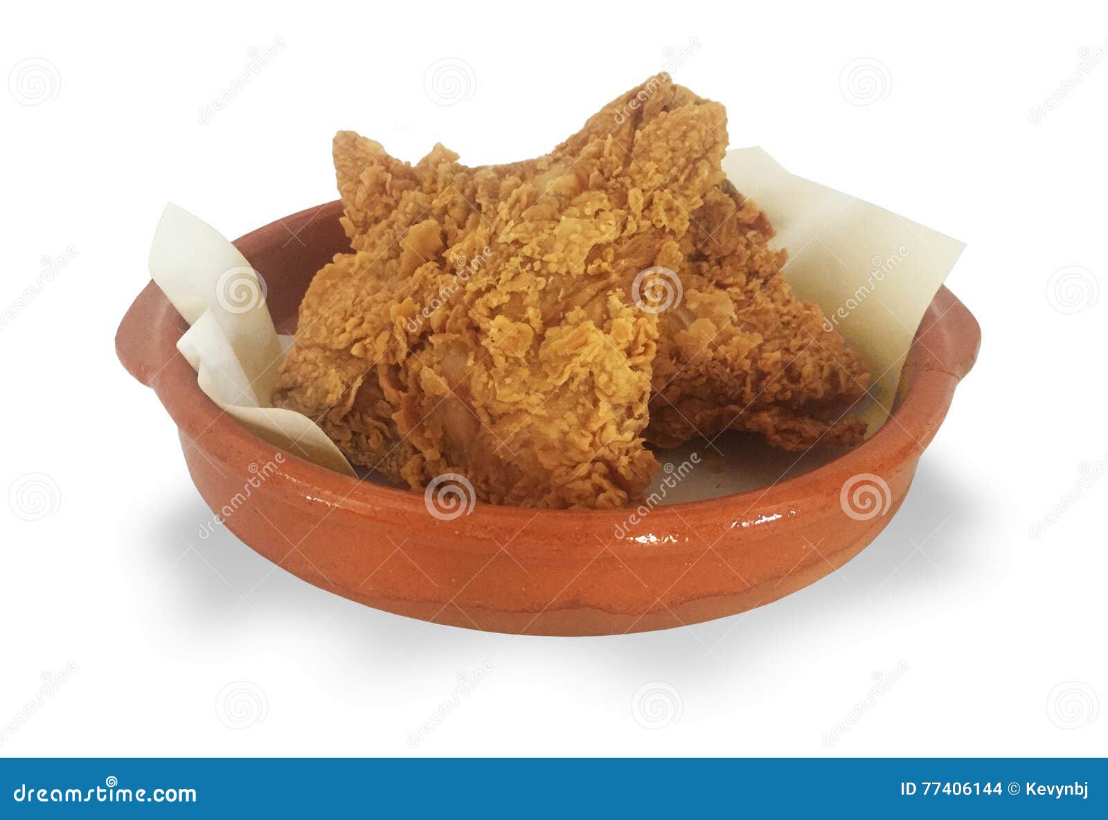 Fried Chicken Plate stock photo. Image of chicken, baked - 77406144