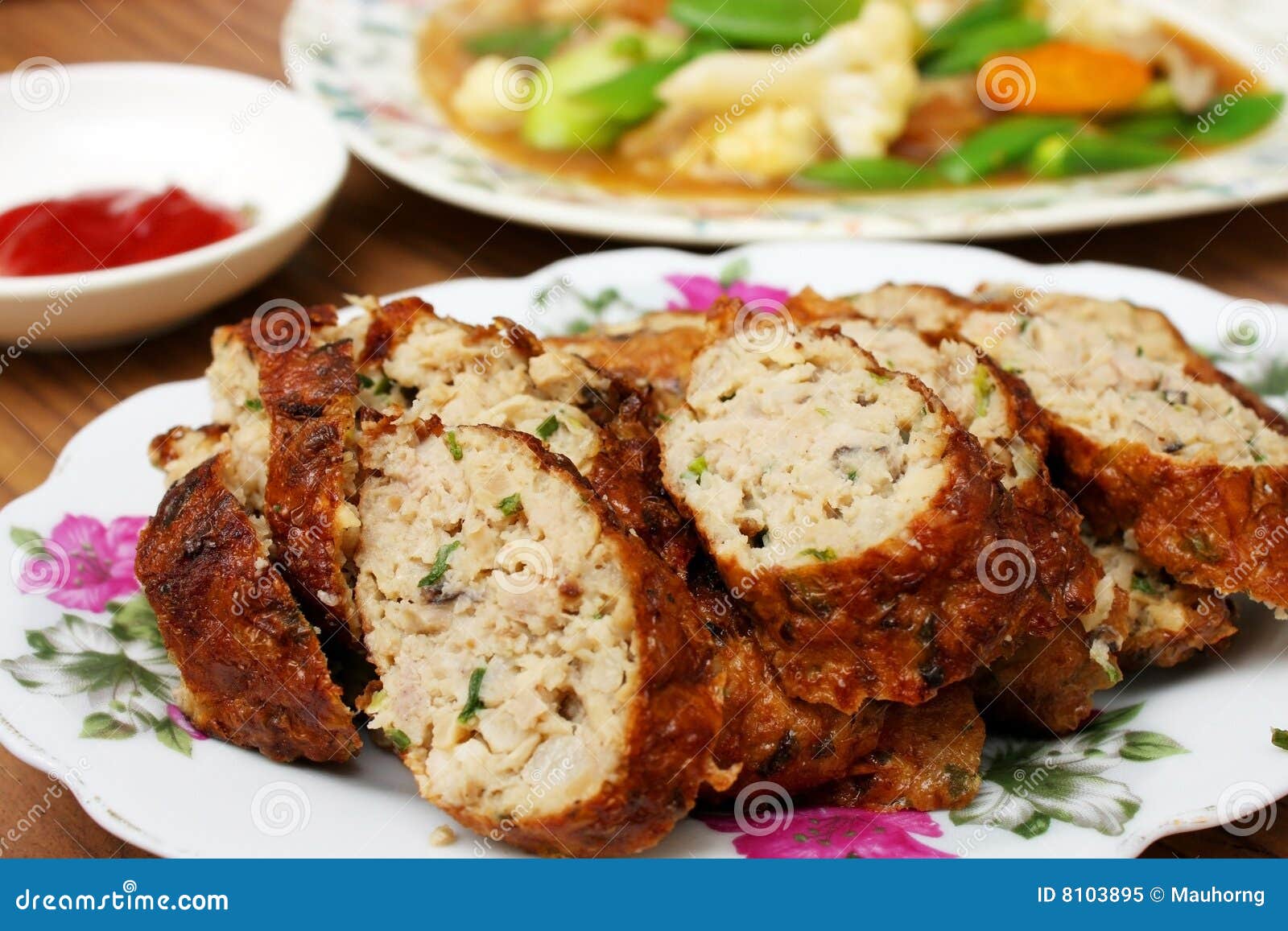 Fried Chicken Roll stock image. Image of fried, meat, crunchy - 8103895