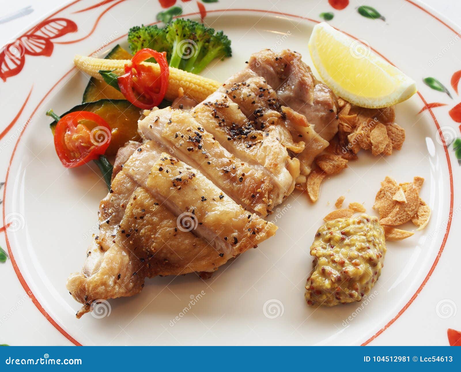 Fried chicken set menu stock image. Image of menu, soup - 104512981