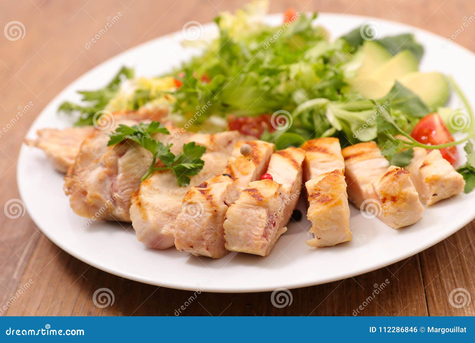 Fried chicken sliced stock photo. Image of meal, dinner - 112286846
