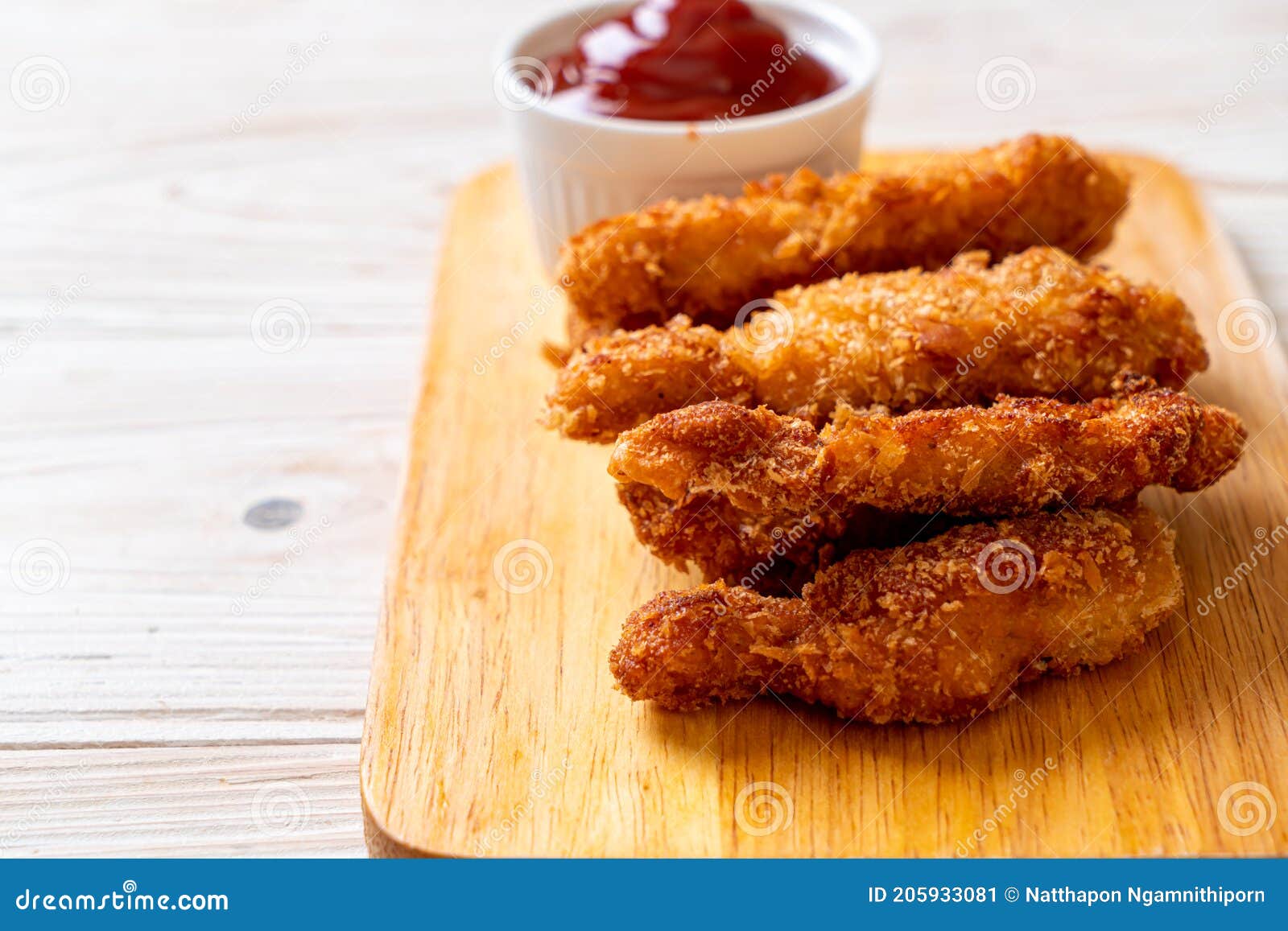 Fried chicken stick stock image. Image of crunchy, cooked - 205933081