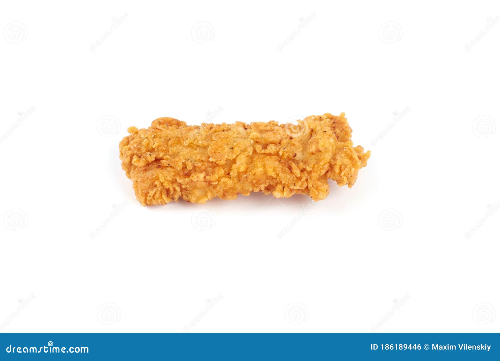 Fried Chicken Stick Isolated on White Background Stock Photo - Image of ...