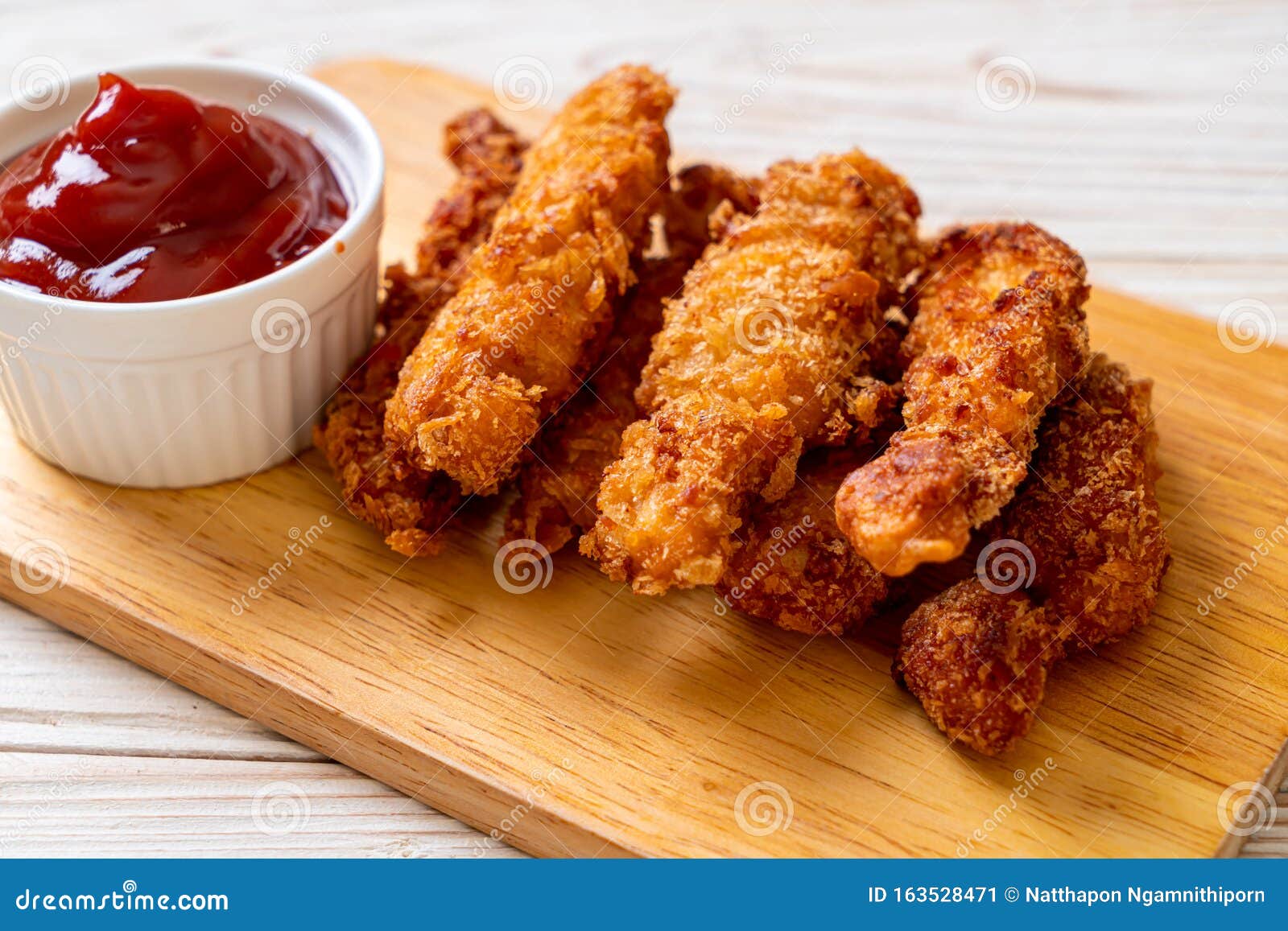 Fried chicken stick stock image. Image of cooked, chicken - 163528471