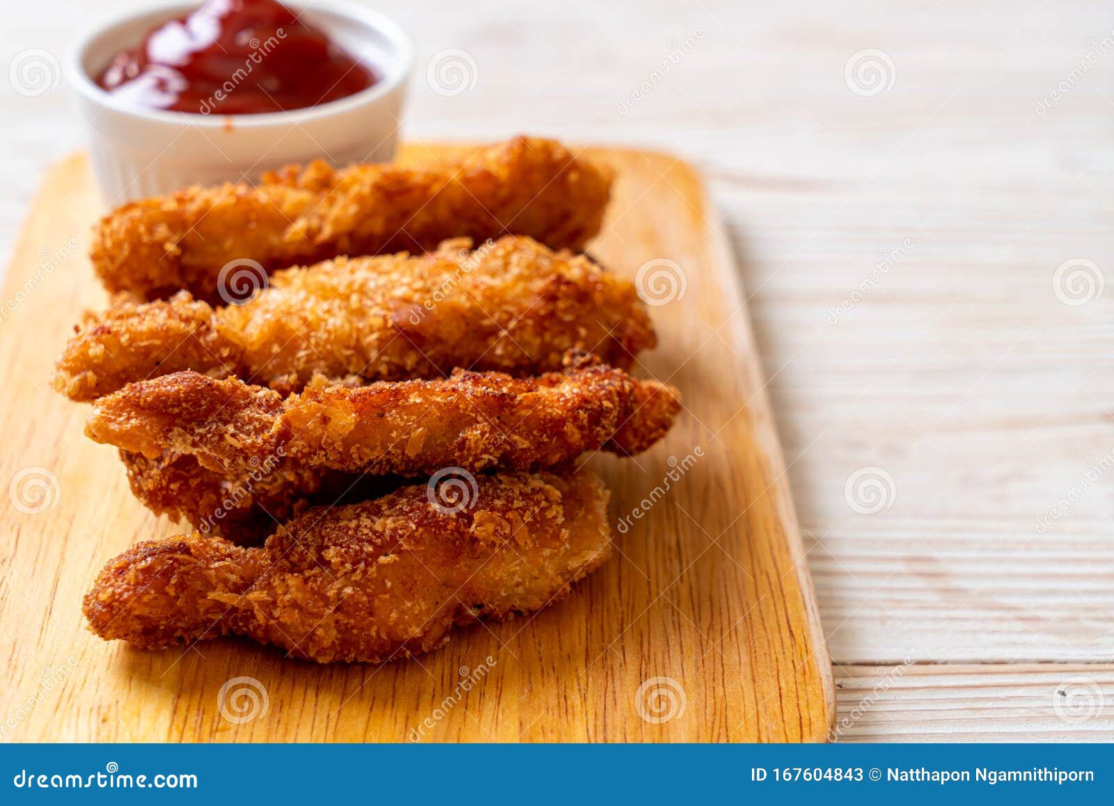 Fried chicken stick stock image. Image of calories, appetizer - 167604843