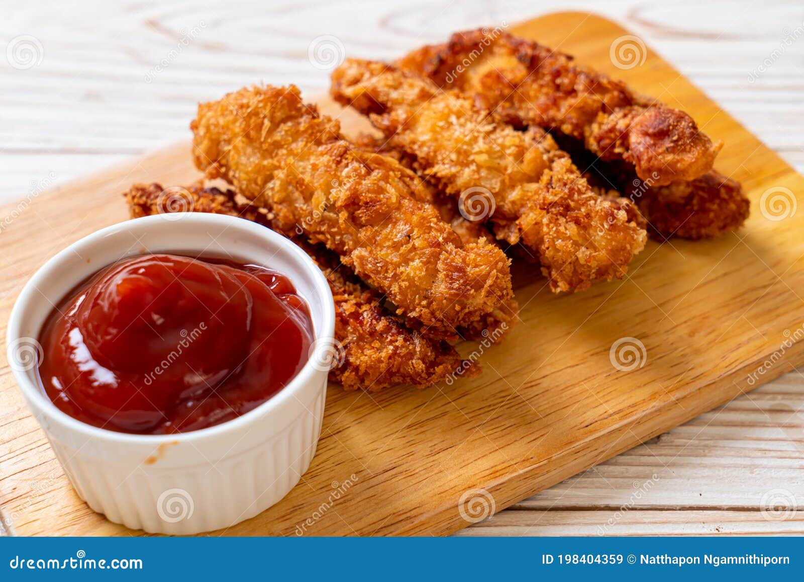 Fried chicken stick stock image. Image of fast, appetizer - 198404359