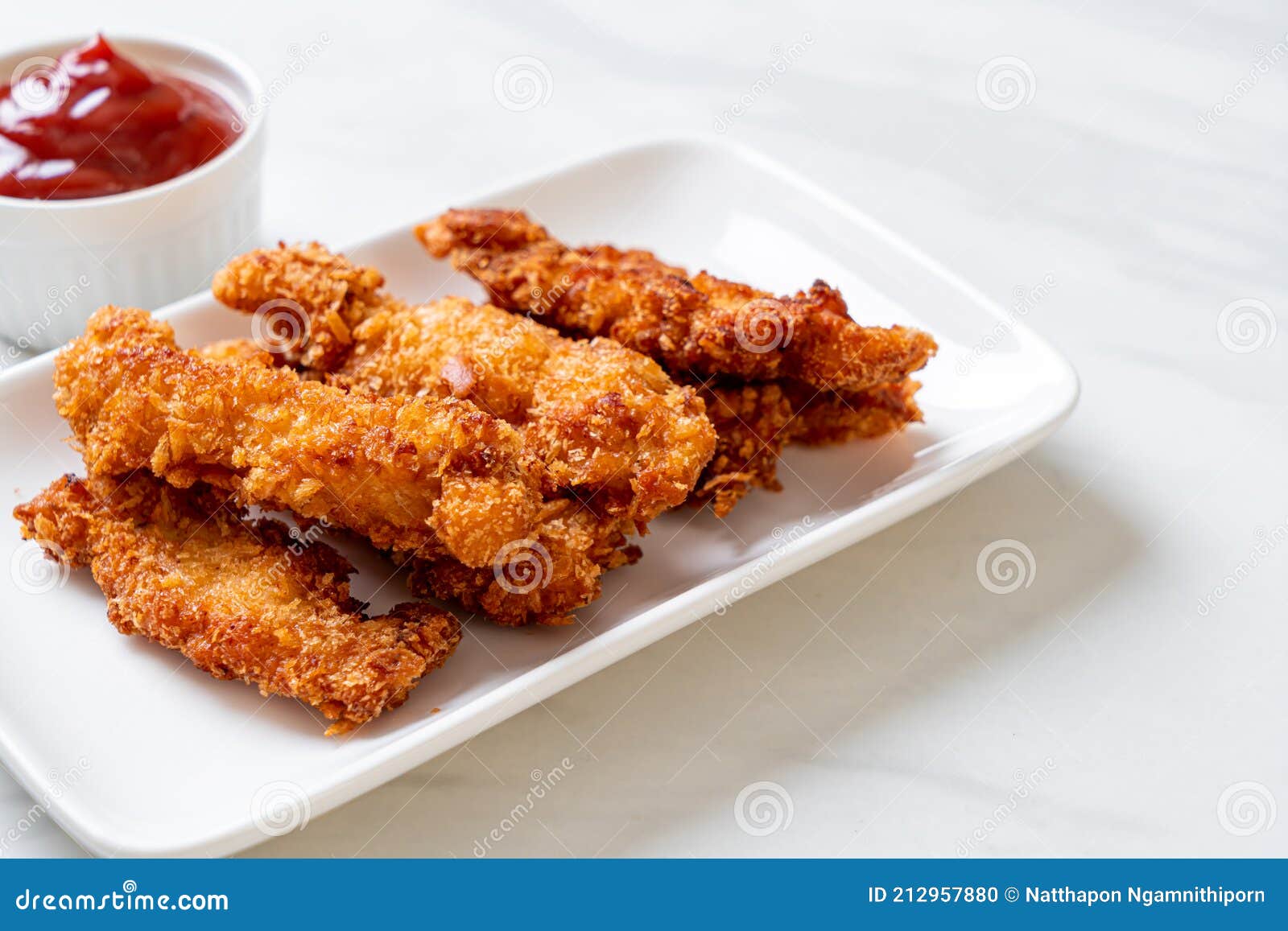 Fried chicken stick stock photo. Image of crunchy, crumbs - 212957880