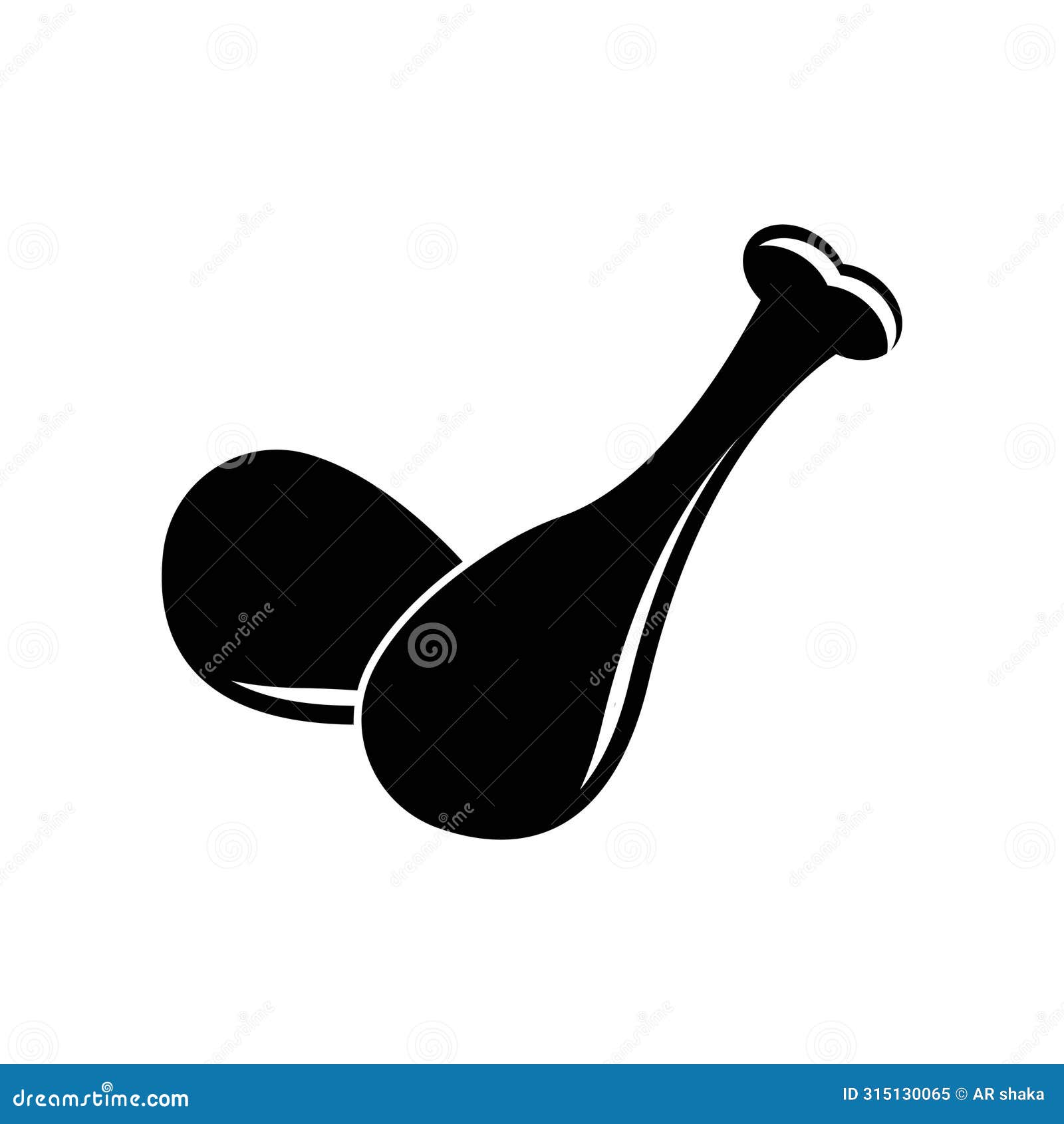 Fried Chicken Symbol Simple Icon, Illustration Design Template Stock ...