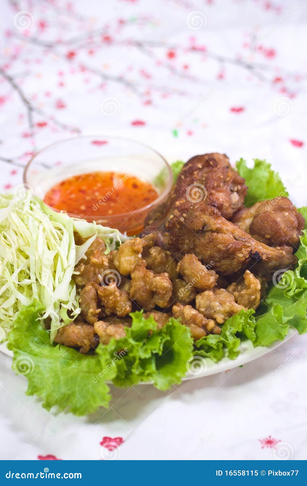 Fried Chicken on the Table. Stock Image - Image of kitchen, close: 16558115