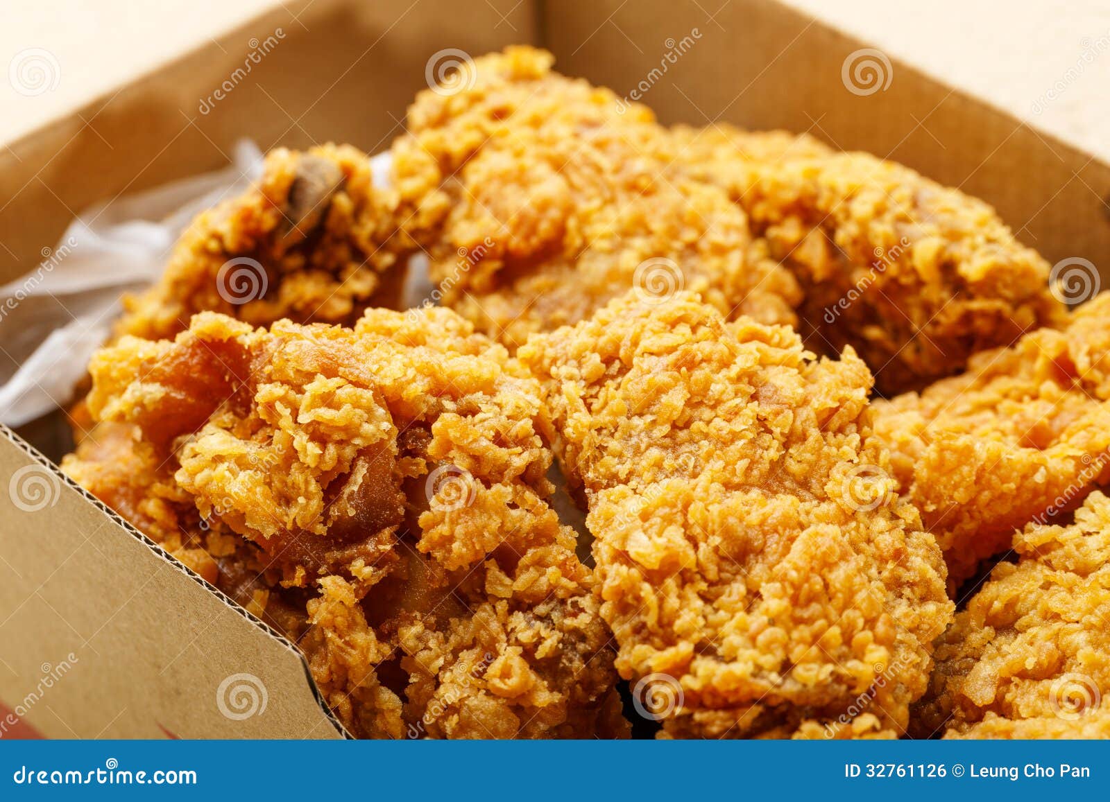 Fried chicken take away stock photo. Image of fresh, thigh - 32761126