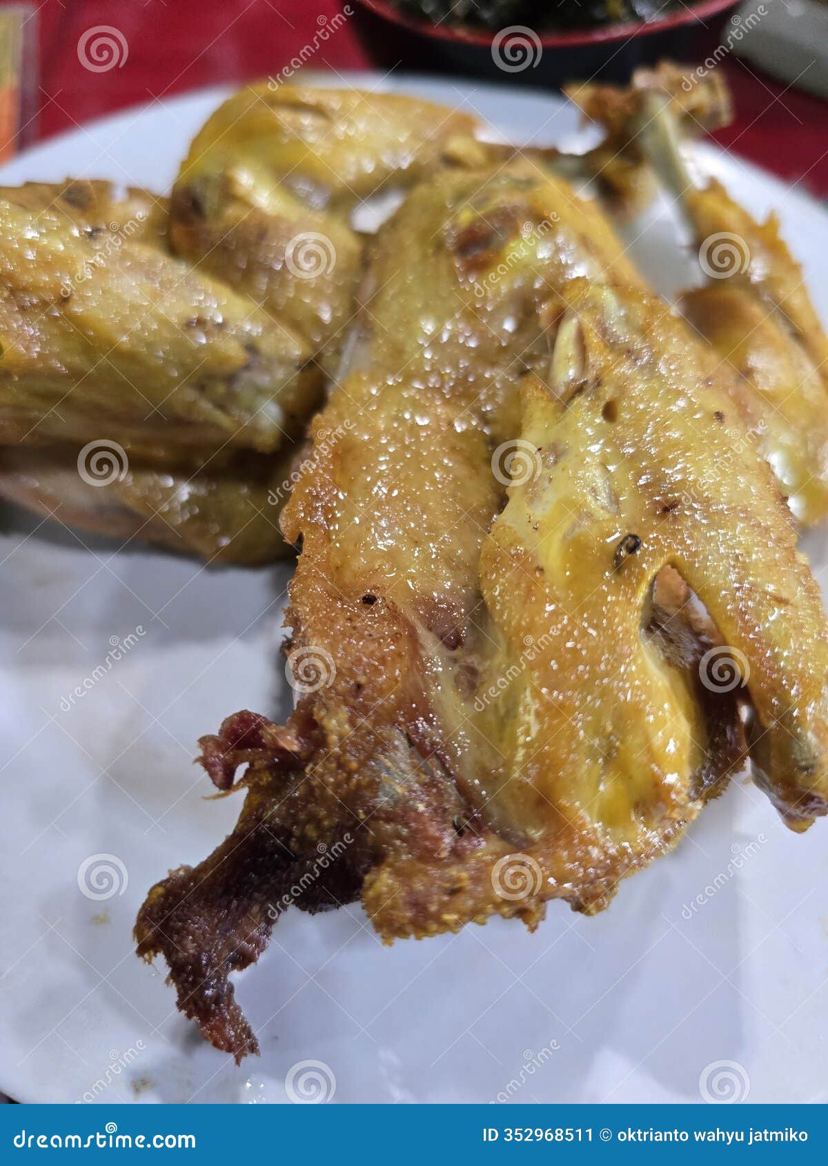 Fried Chicken Traditional Specialty from Jogjakarta, Java, Indonesia ...