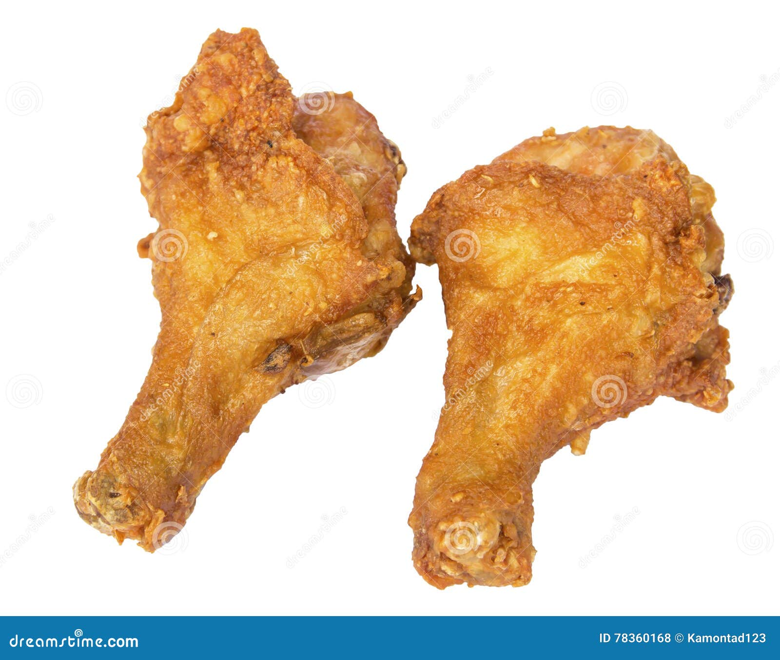 Fried chicken two legs stock photo. Image of legs, crunchy - 78360168