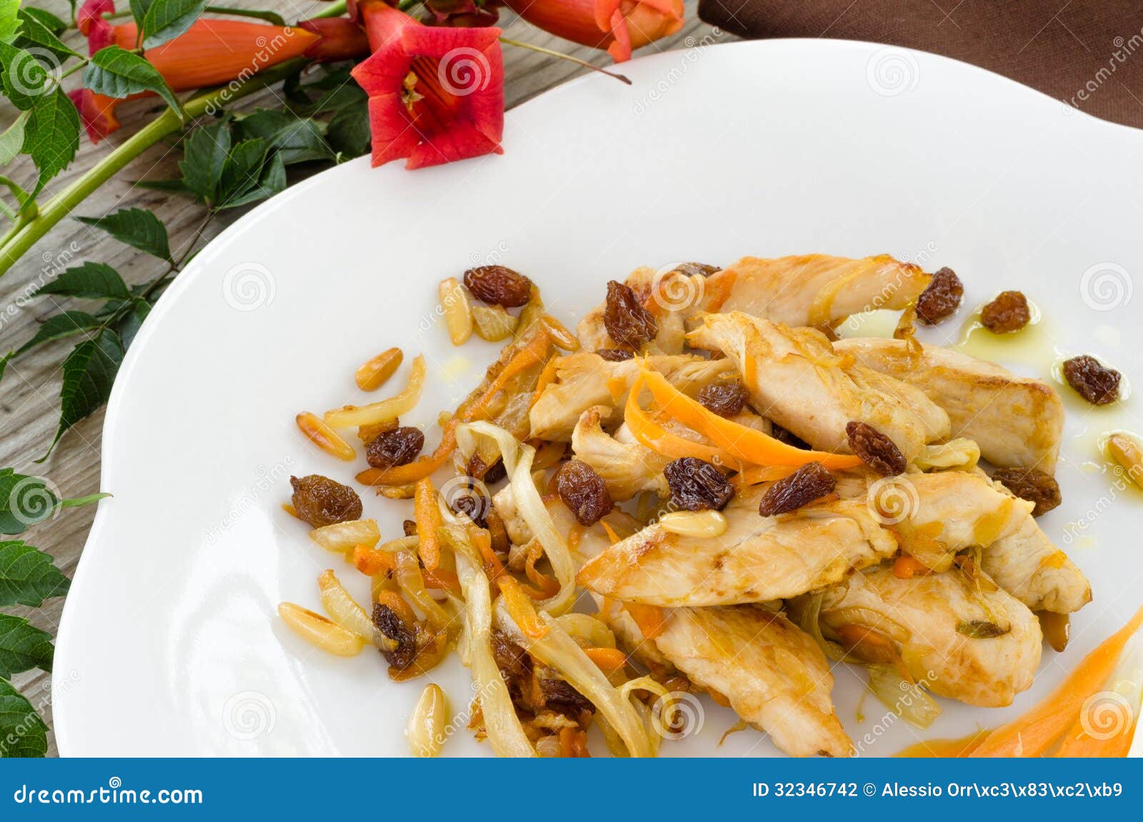 Fried Chicken with Various Toppings Stock Photo - Image of recipe ...