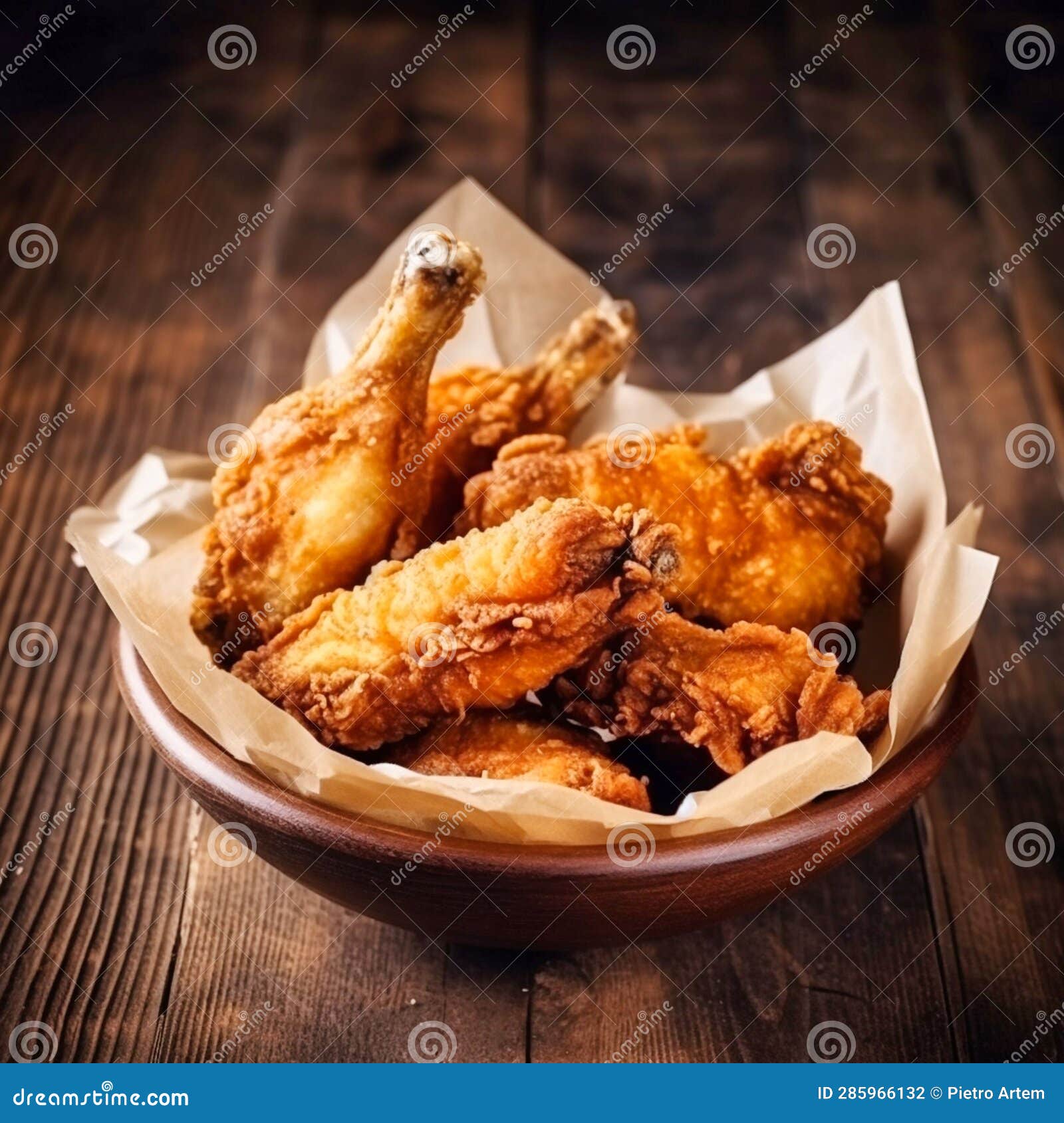 Fried Chicken Wings Fast Food, Generative AI Stock Illustration ...