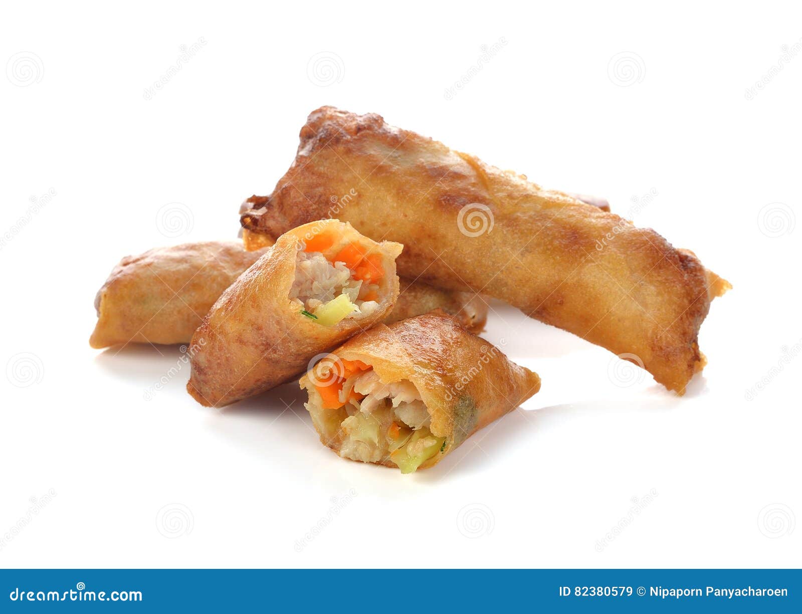 Fried Chinese Traditional Spring Rolls Food Stock Image - Image of ...