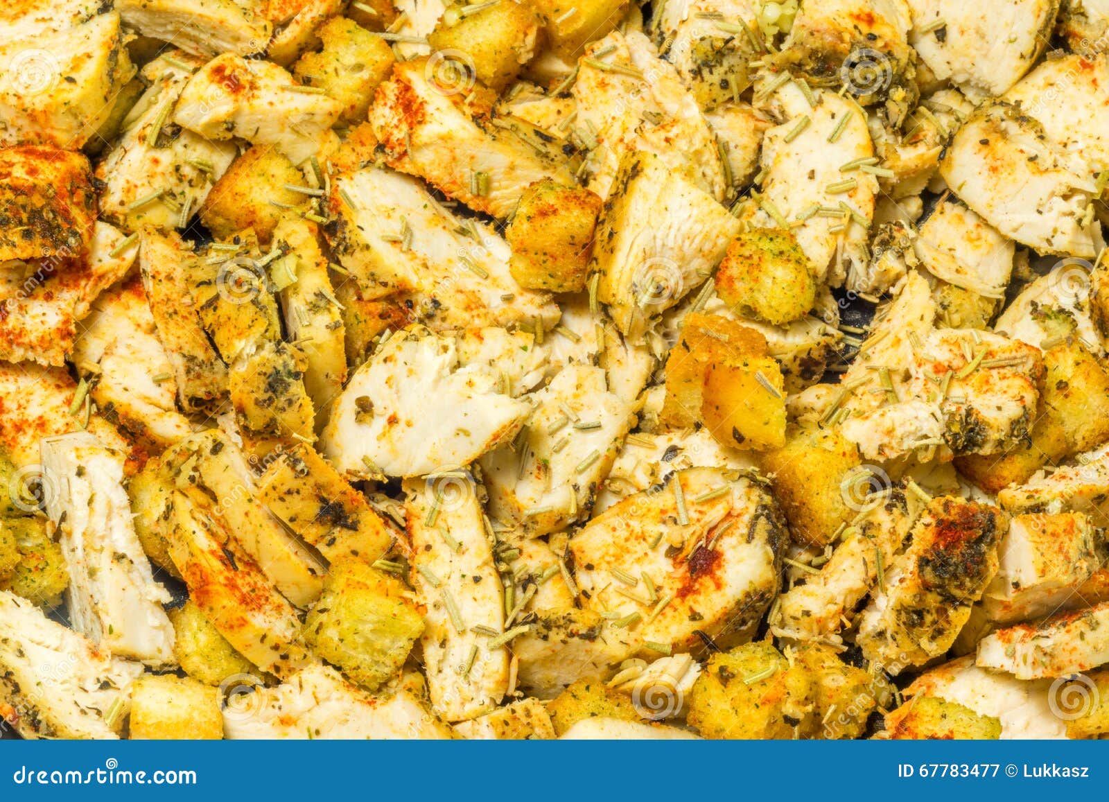 Fried chopped chicken stock image. Image of fast, pepper - 67783477