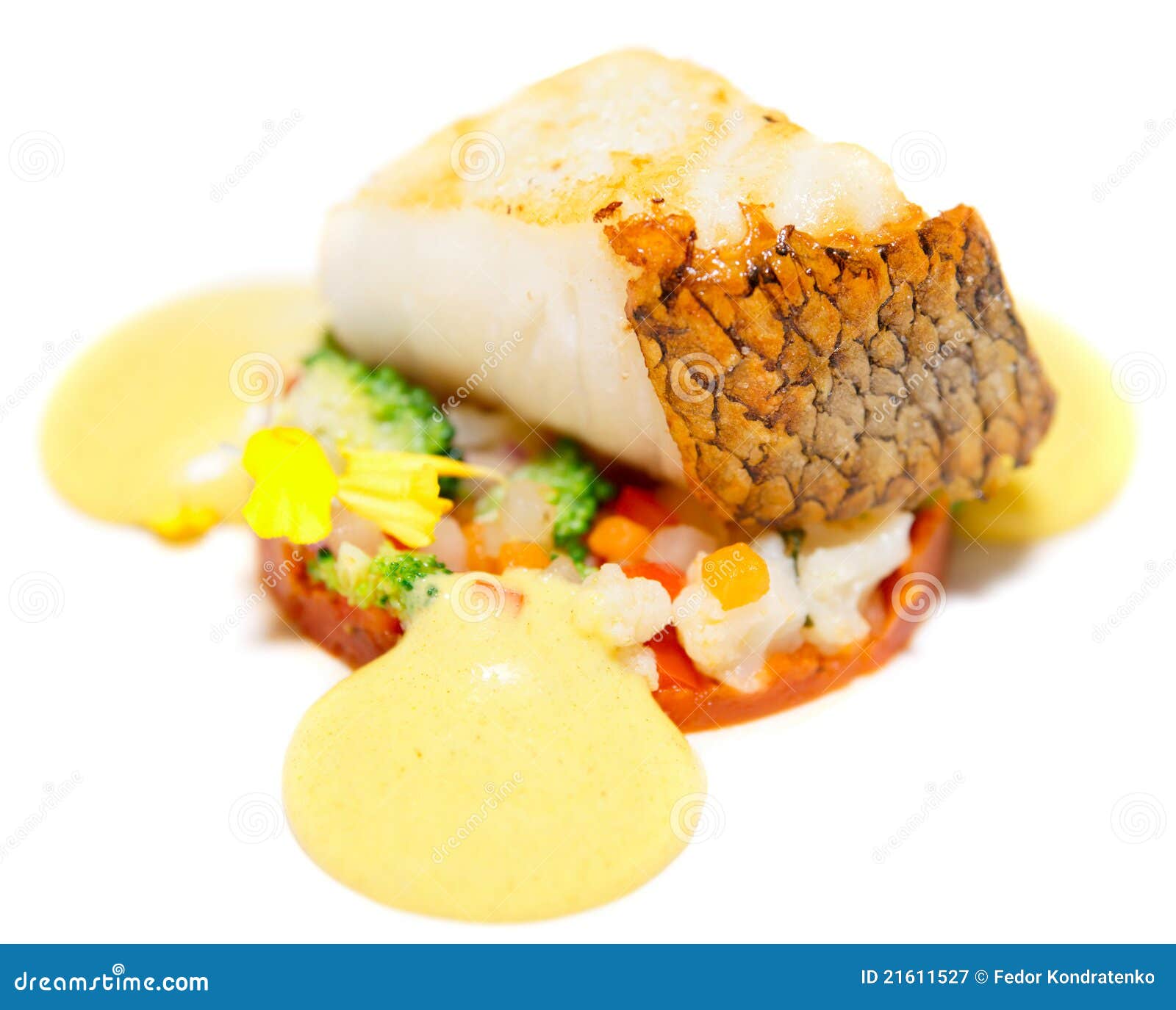 Fried cod fillet stock image. Image of tartare, healthy - 21611527