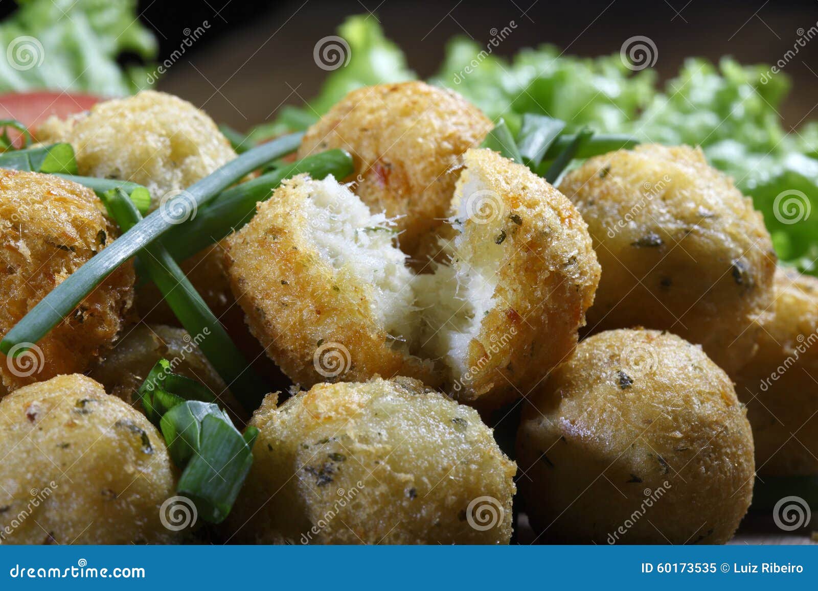 Fried codfish balls stock image. Image of codfish, fillet - 60173535