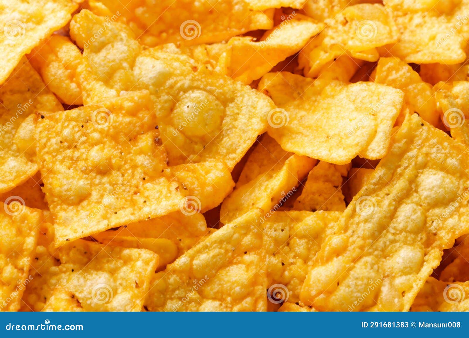 Fried Corn Chips on White Background Stock Image - Image of appetizer ...