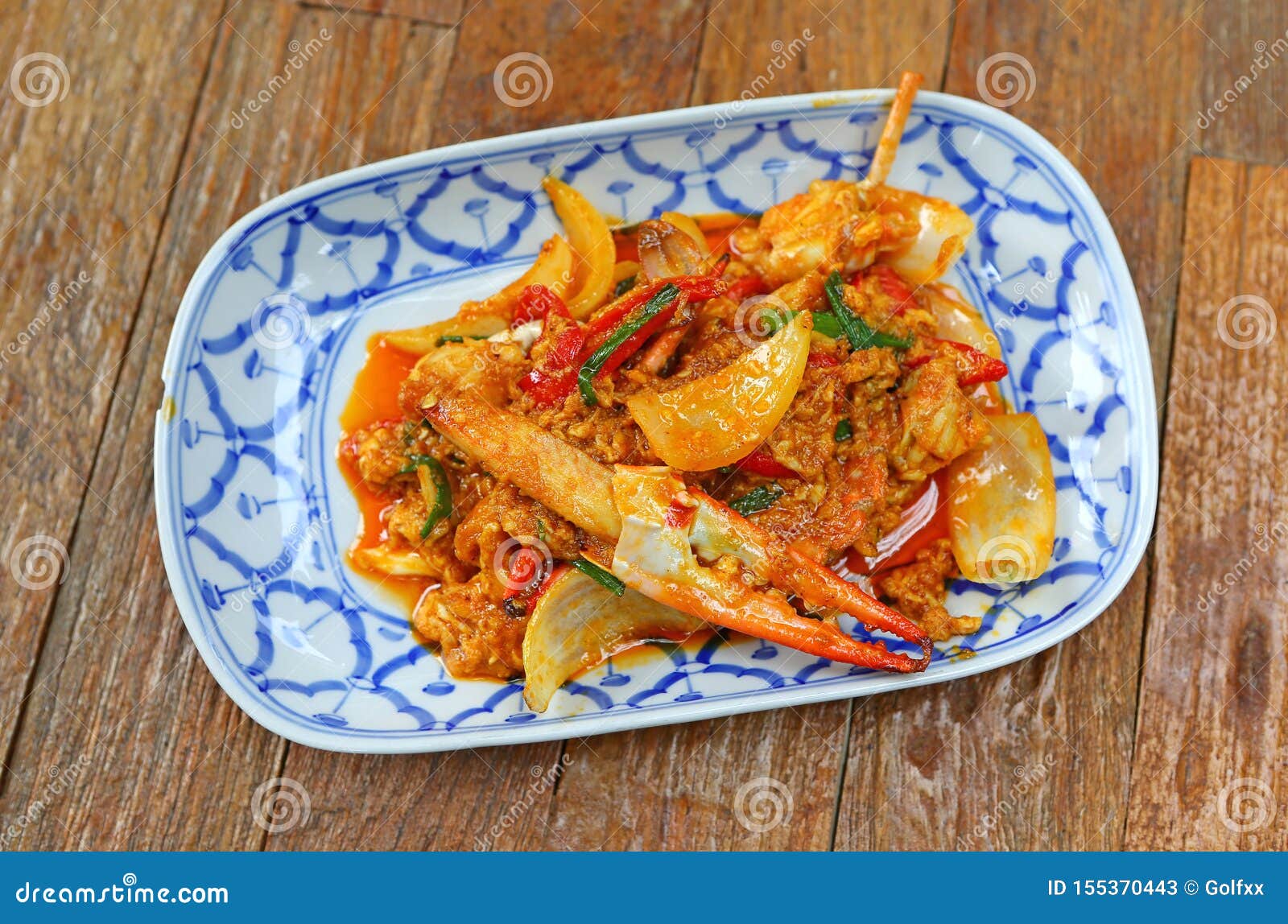 Fried Crab with Curry Powder Stock Image - Image of kitchen, fresh ...