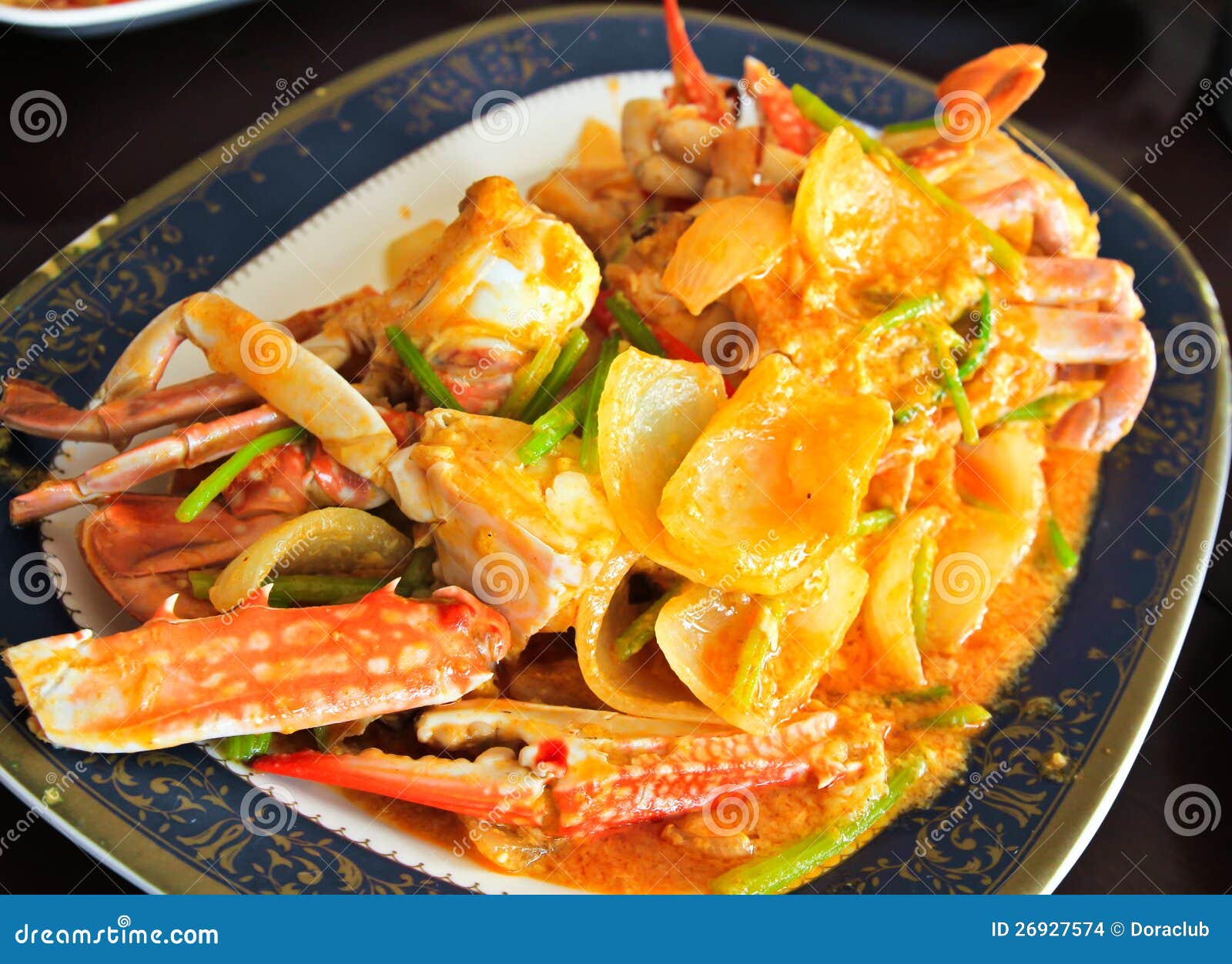 Fried Crab with Curry Powder Stock Photo - Image of crab, meal: 26927574