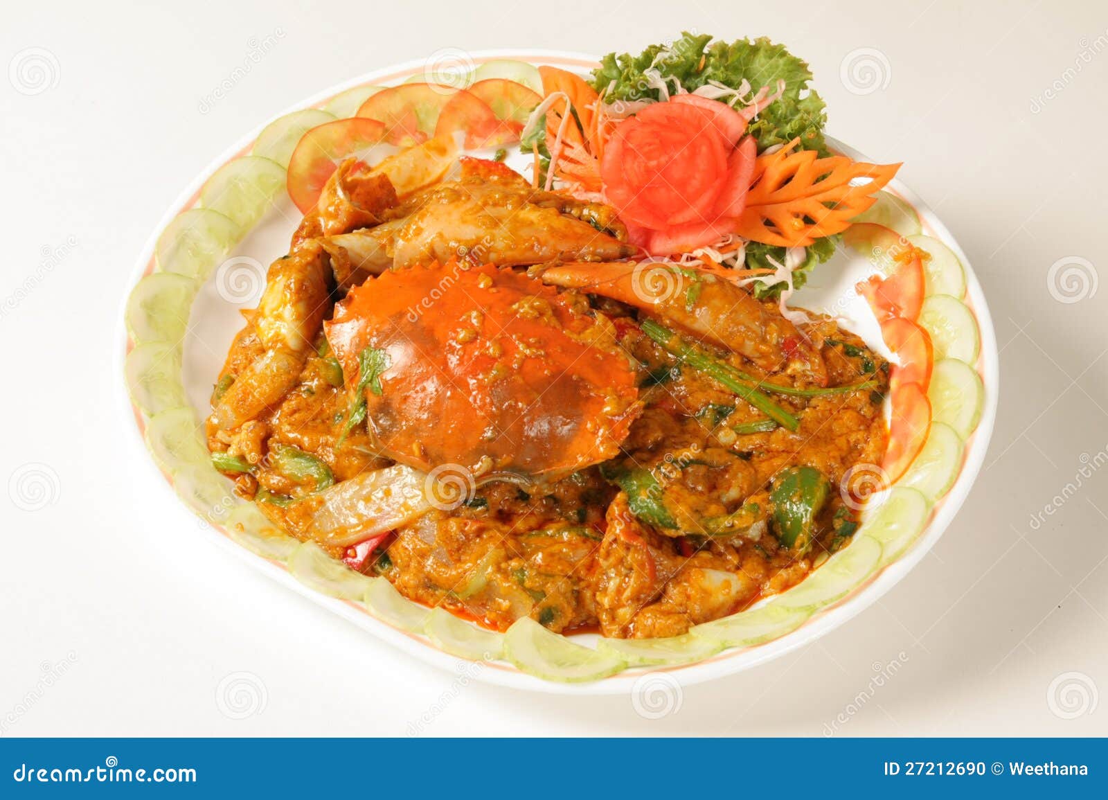 Fried Crab with Curry Powder Stock Photo - Image of cool, dinner: 27212690