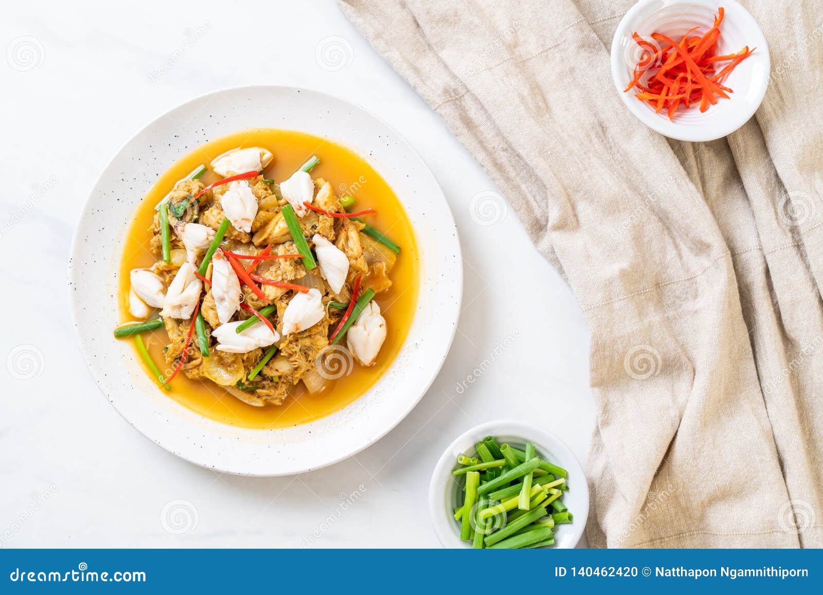 Fried Crab with Curry Powder Stock Photo - Image of cuisine, sauce ...