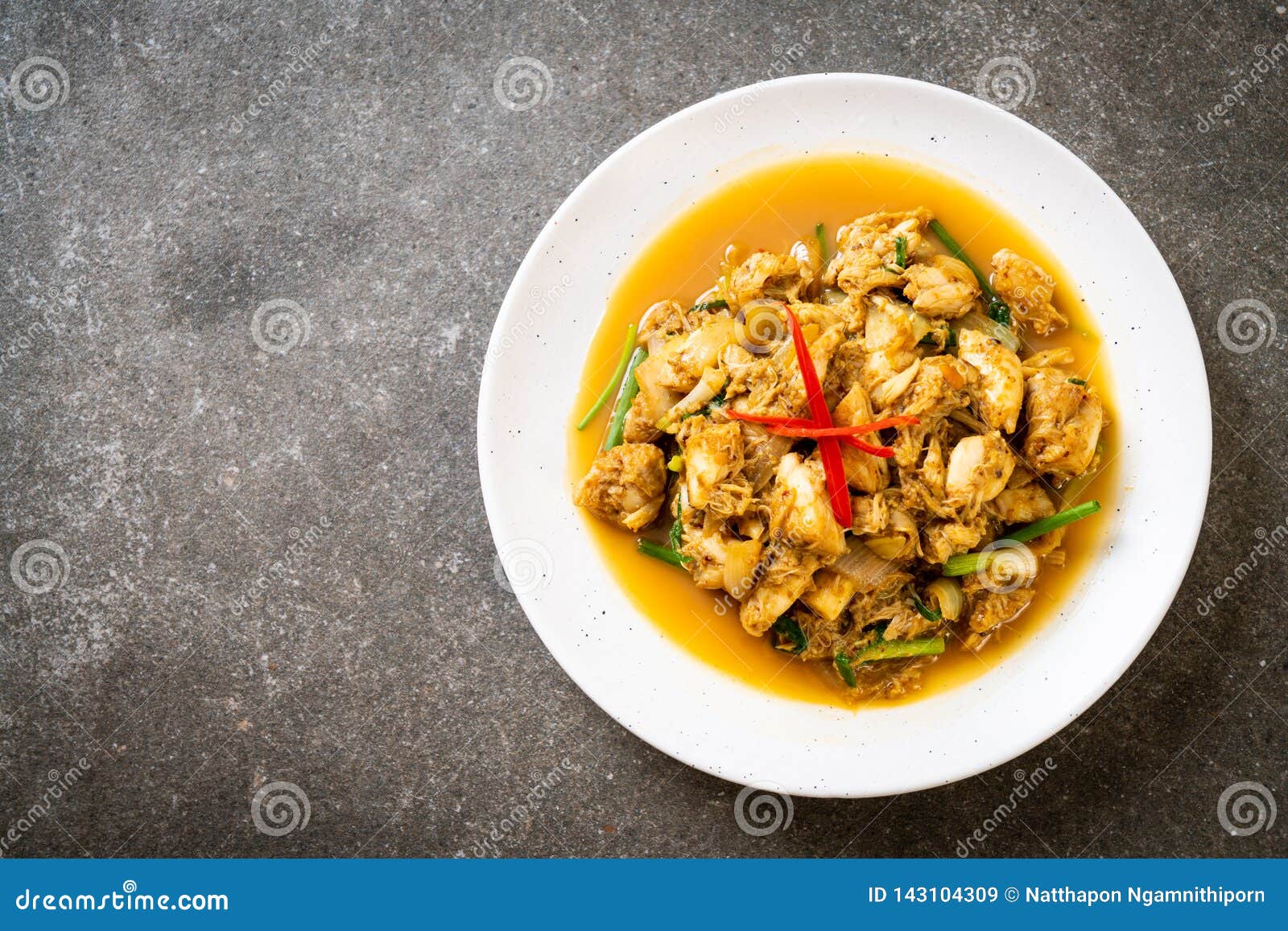 Fried Crab with Curry Powder Stock Image - Image of crab, cooking ...
